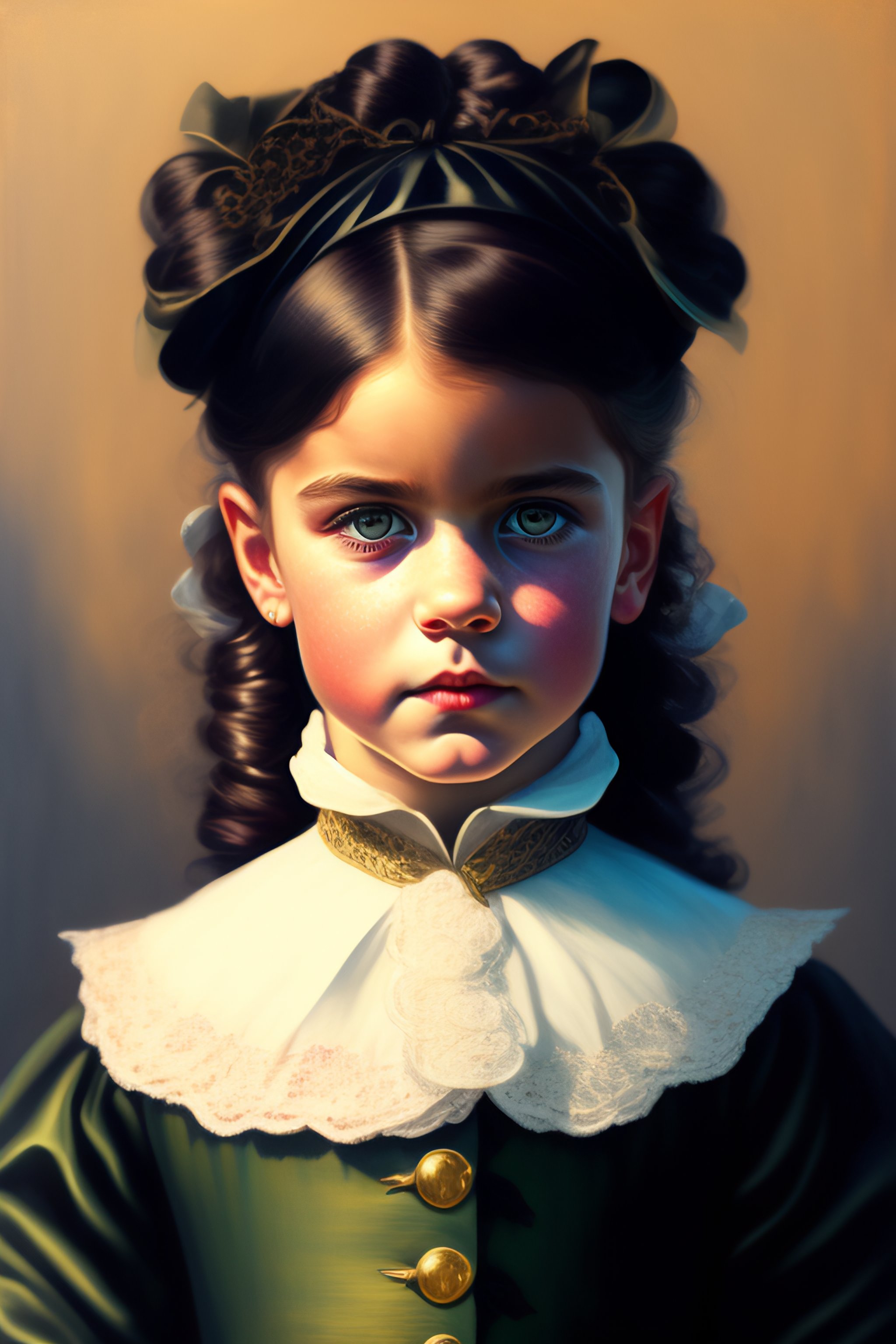 Lexica - A portrait of poor crazy mad aggressive child in old used ...