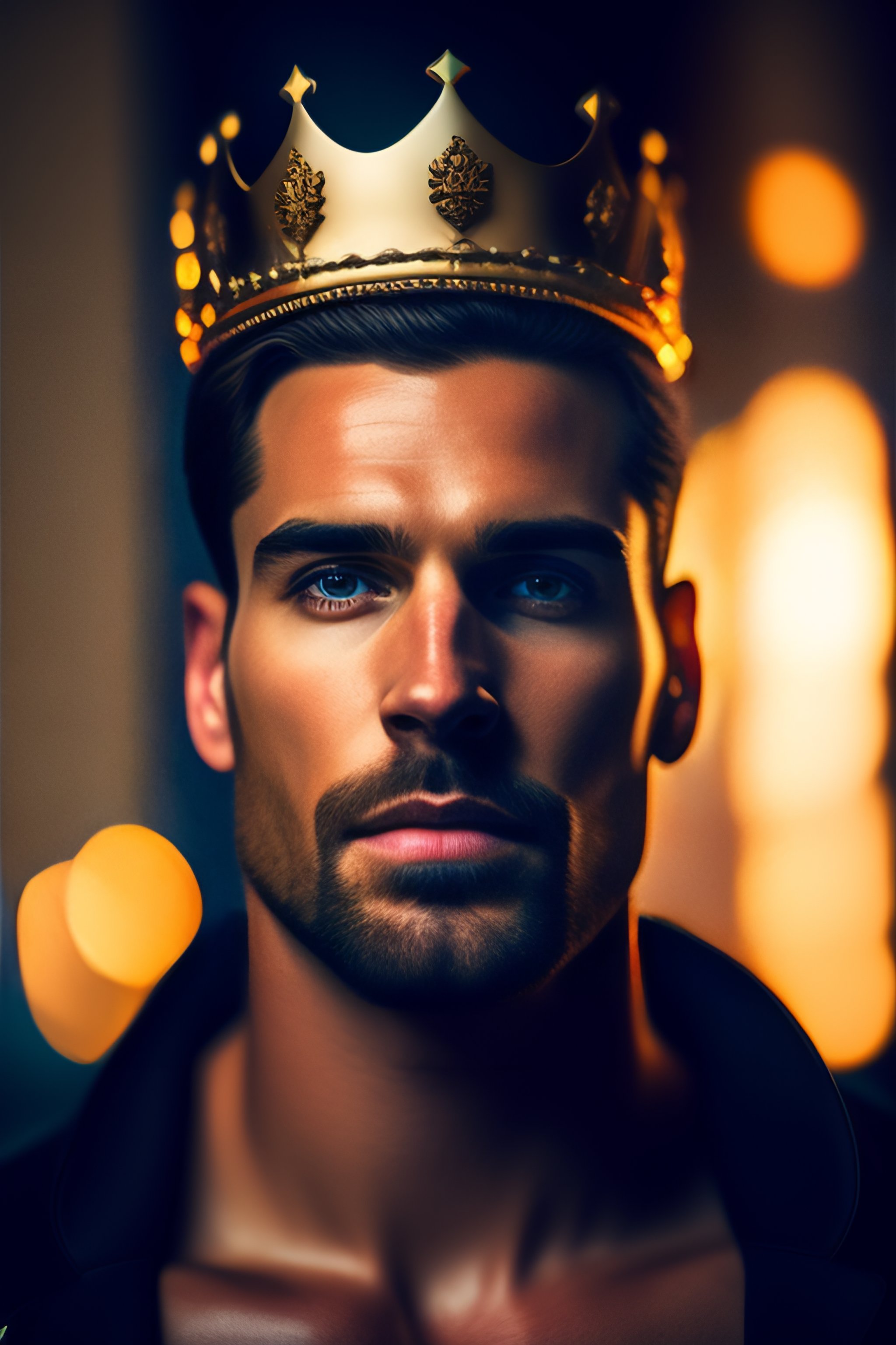 Lexica - Mac, king, crown of thorns, realistic photography, shining ...