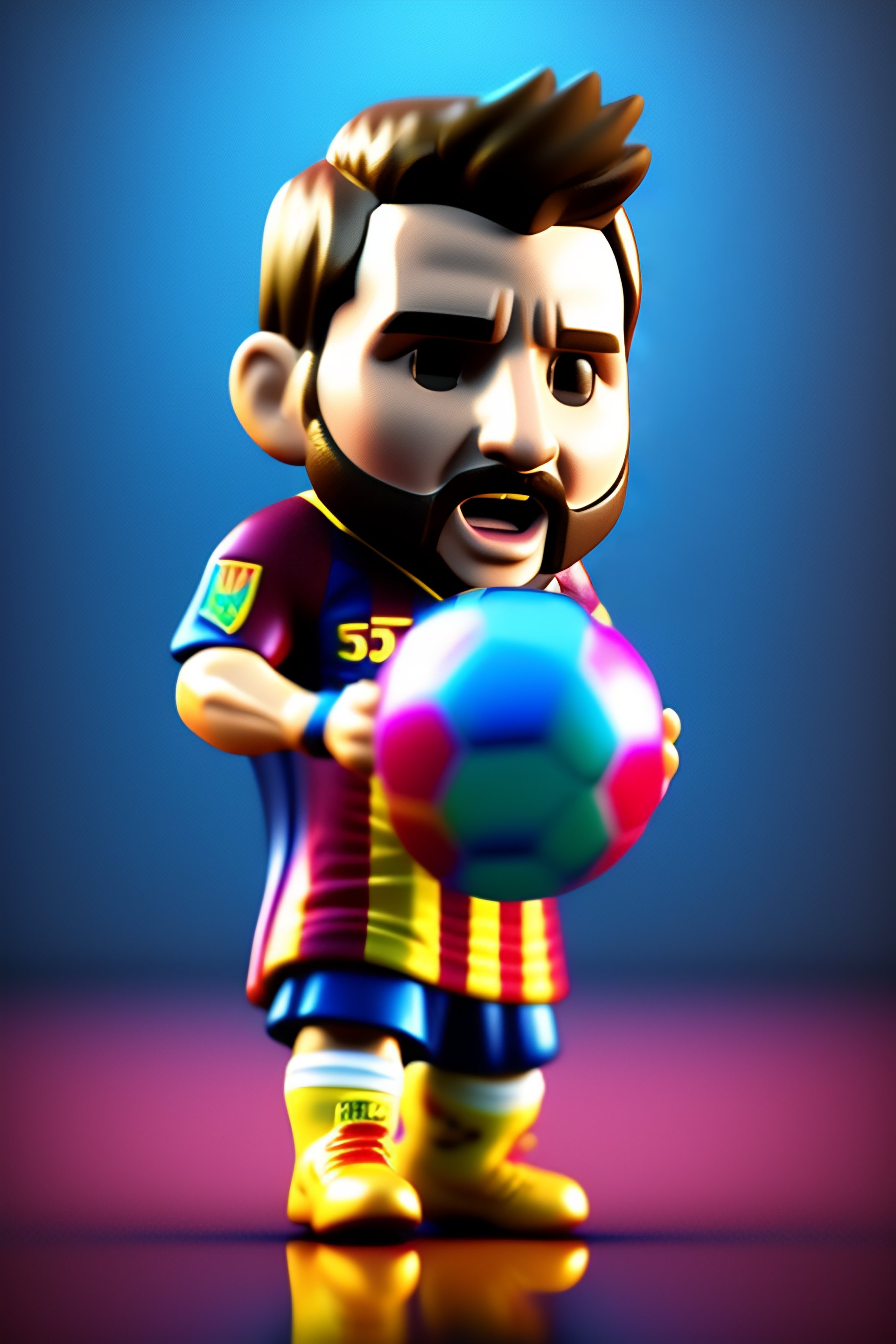Lexica - Messi singing microphone funko realistic 3d render --q 5 --ar 1:1