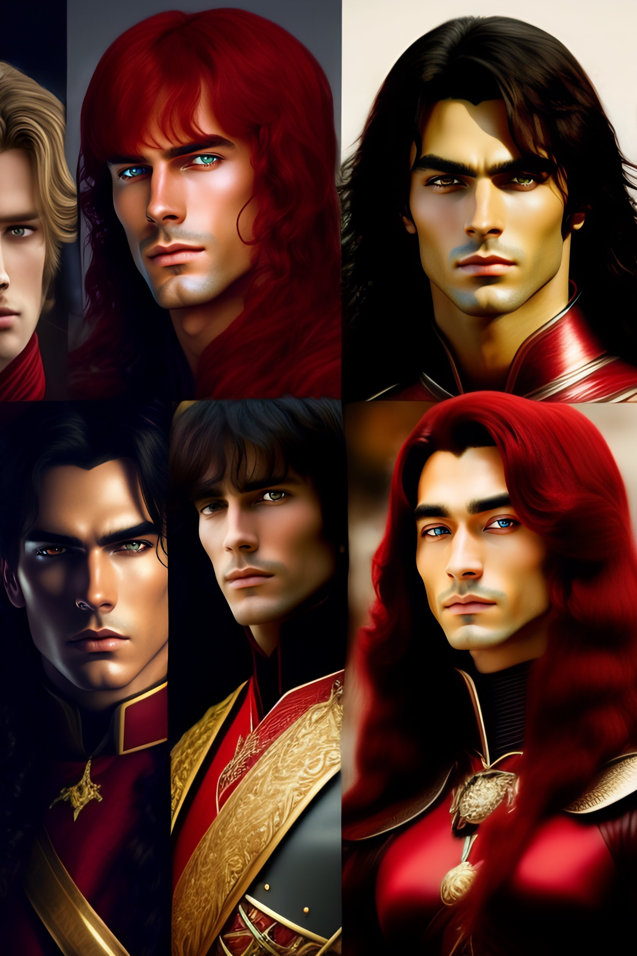 Lexica - Crimson, Knight, Count, Vampire, Long Haired, Nobility, Anime