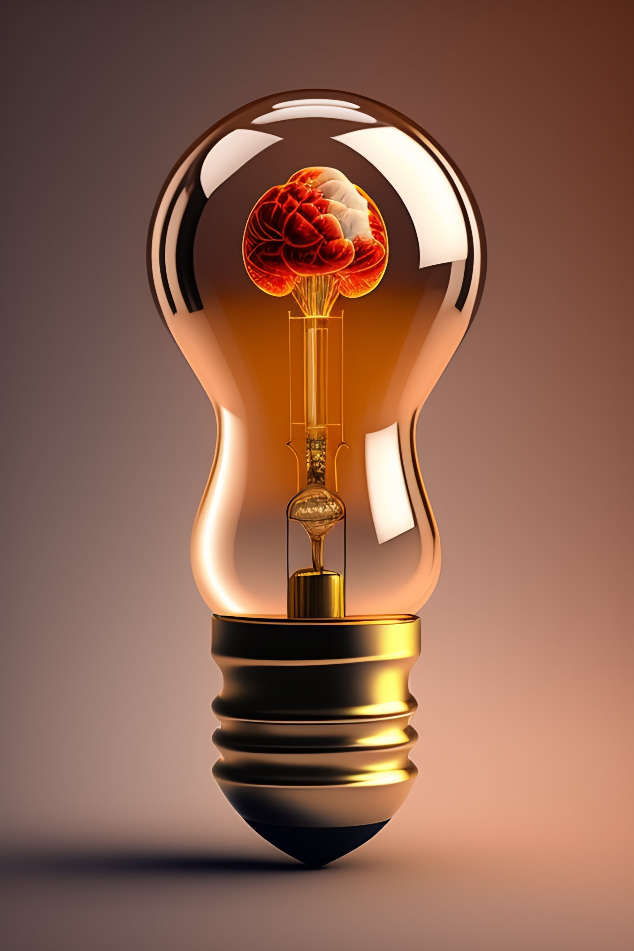 Lexica - Bulb with brain half the brain smart and half creative ...