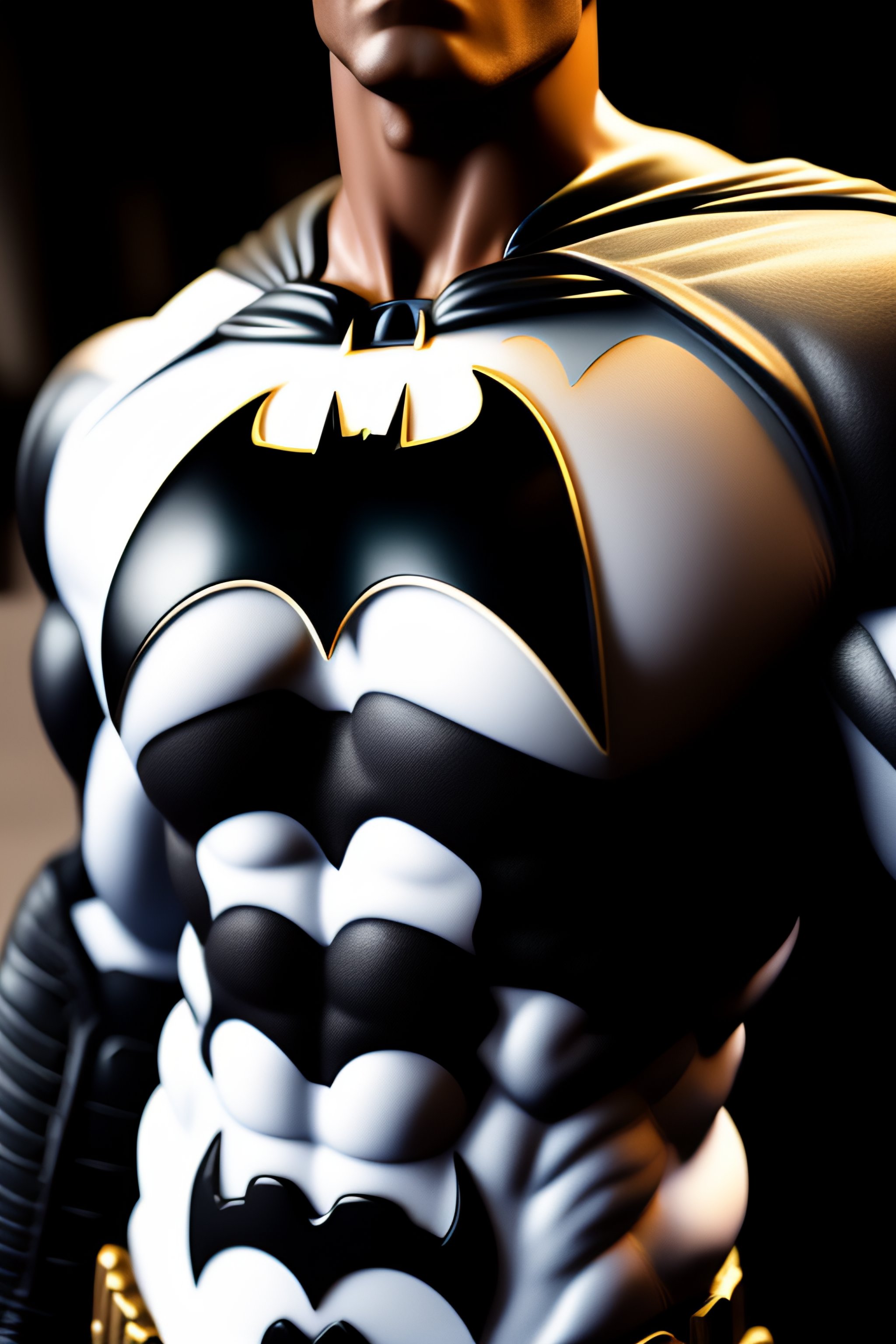 Lexica - Batman body full,dark nigth version,ayes white