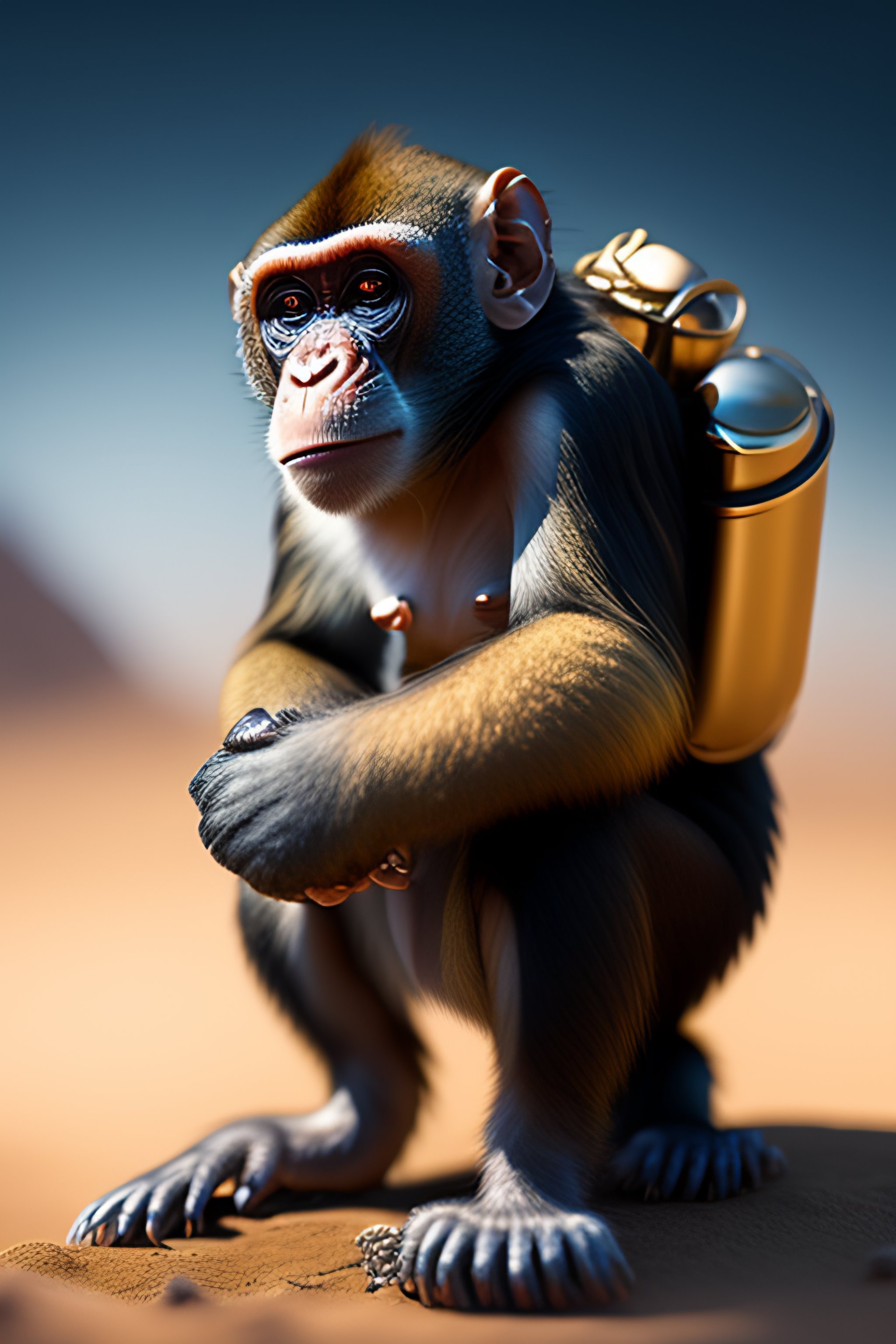 Lexica - Monkey Armored , Realistic , detailed