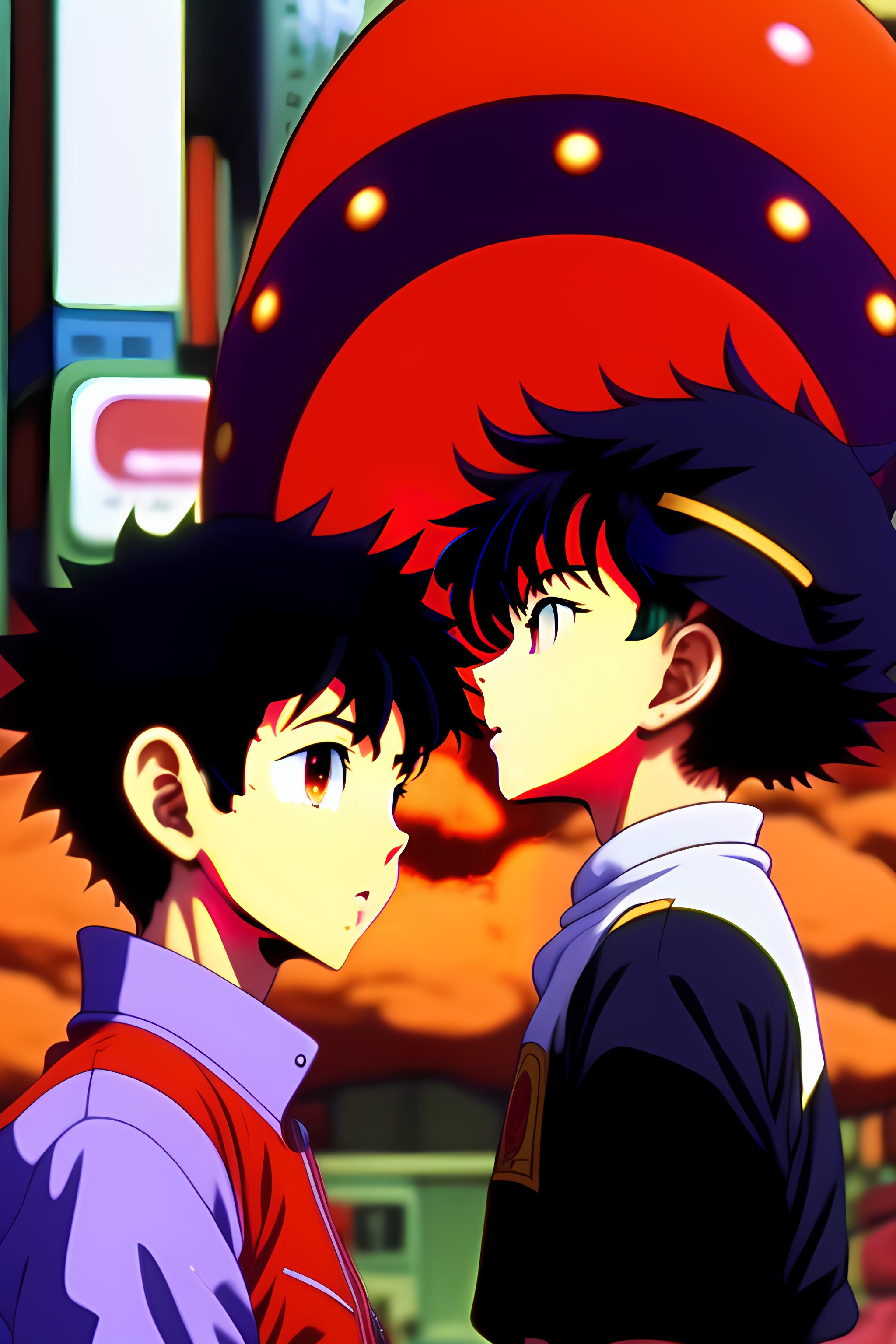 Lexica - Vintage anime screenshot from Akira, 90’s anime. Vibrant ...