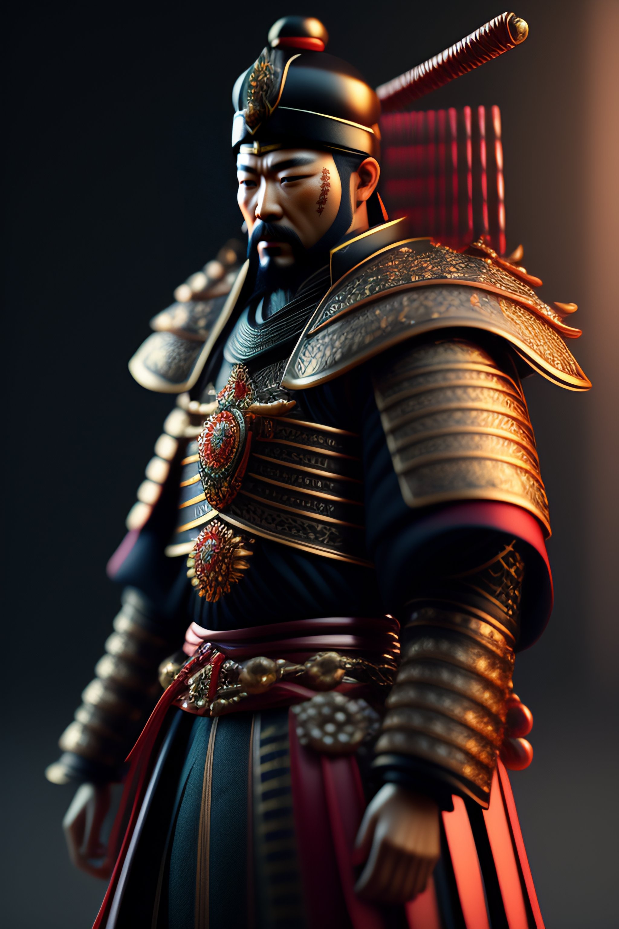 Lexica - Japanese samurai Mobile phone, centred, night time, octane ...