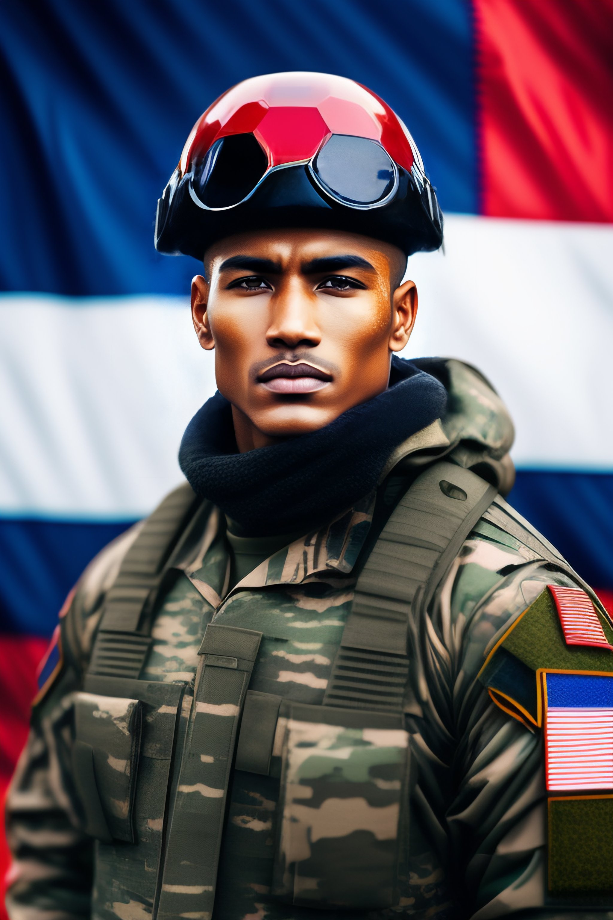 Lexica - An army force man from the future, wearing metallic equipment ...