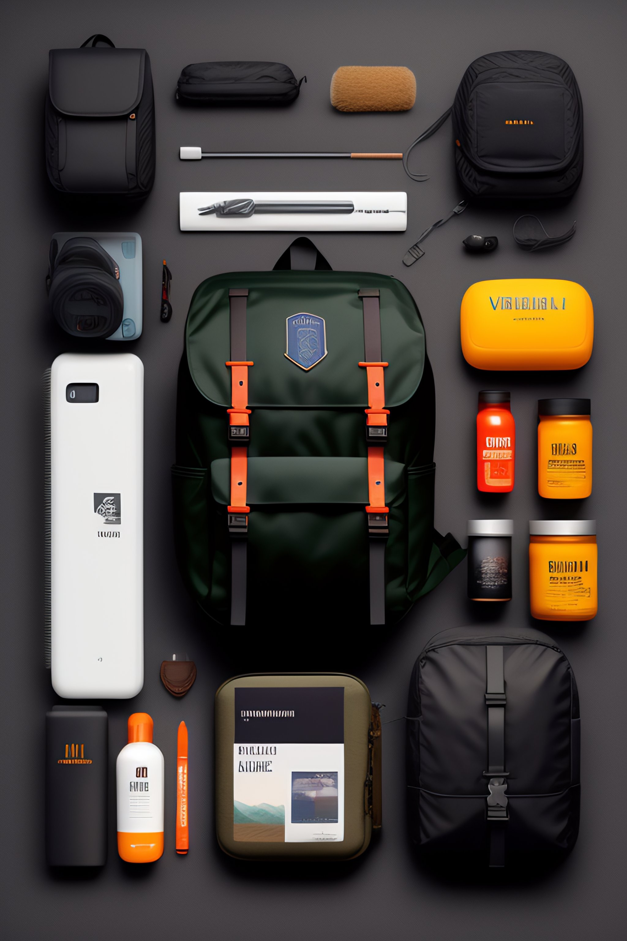 Lexica - Junior VC backpack, knolling image