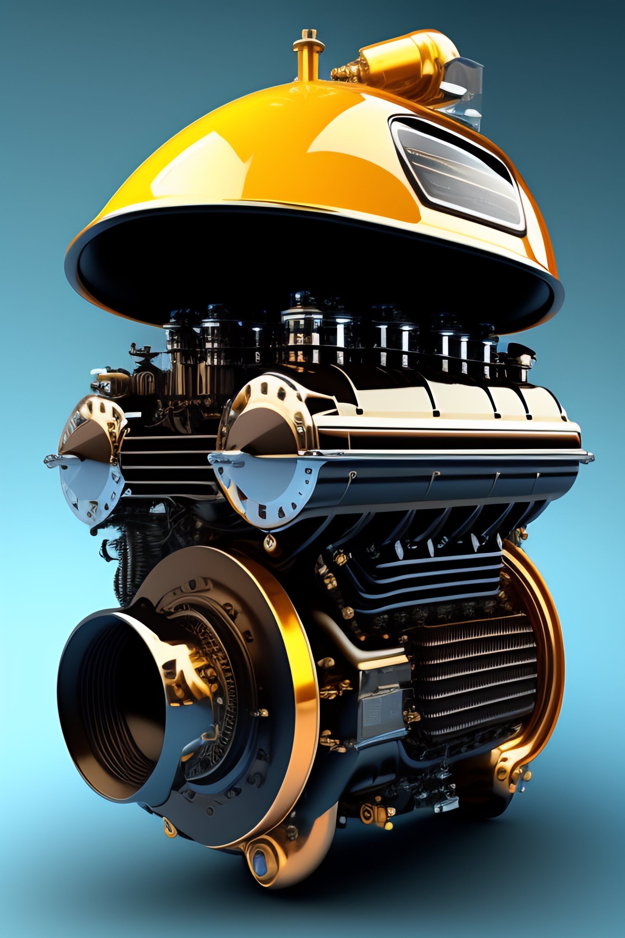 Lexica - Industrial design, 2 separate bodies of the engine, detailed ...