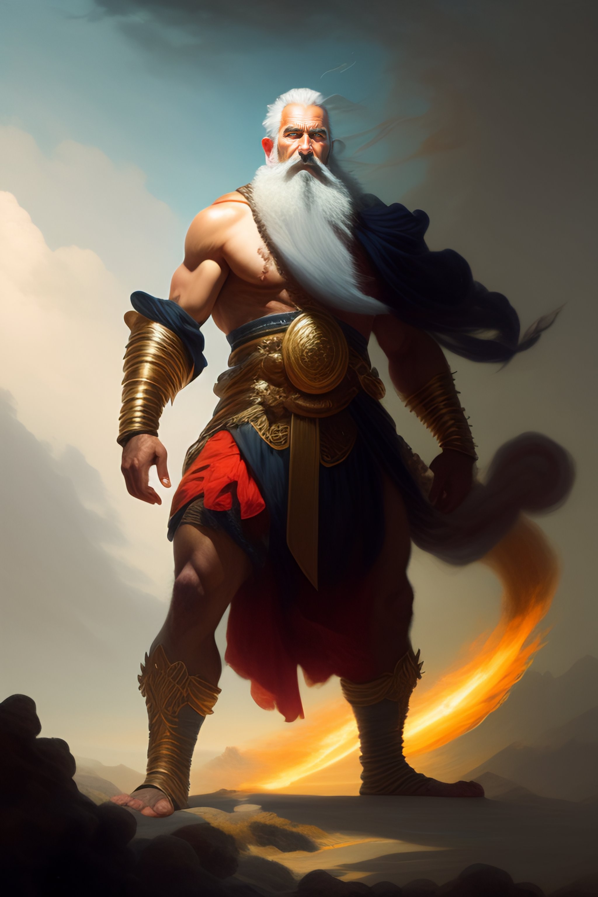 Lexica - Fearsome, angry bearded Old Testament god with with tornado ...