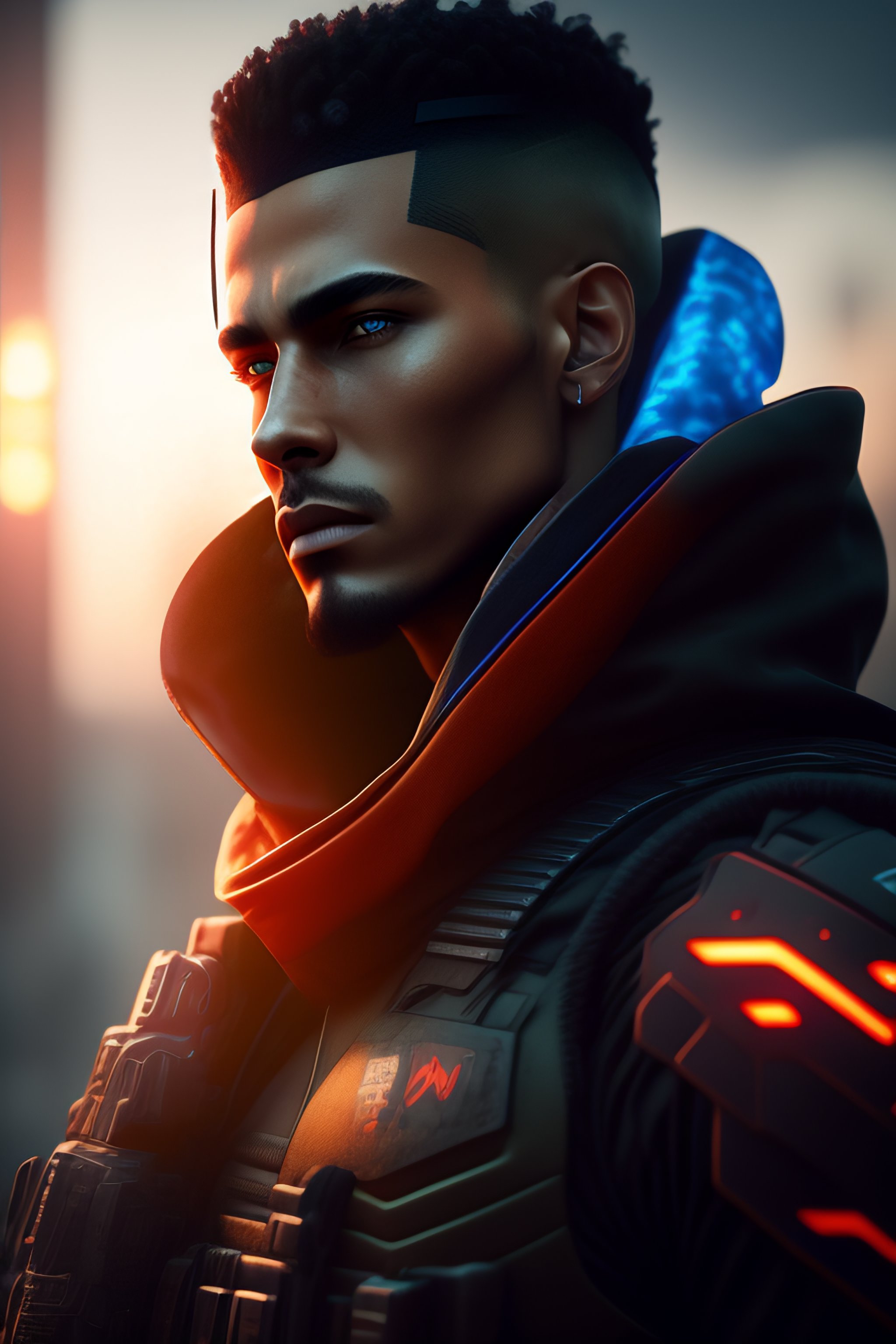 Lexica - SCI FI MALE SOLDIER CYBERPUNK FUTURE WARRIOR TRENDING VRAY ...