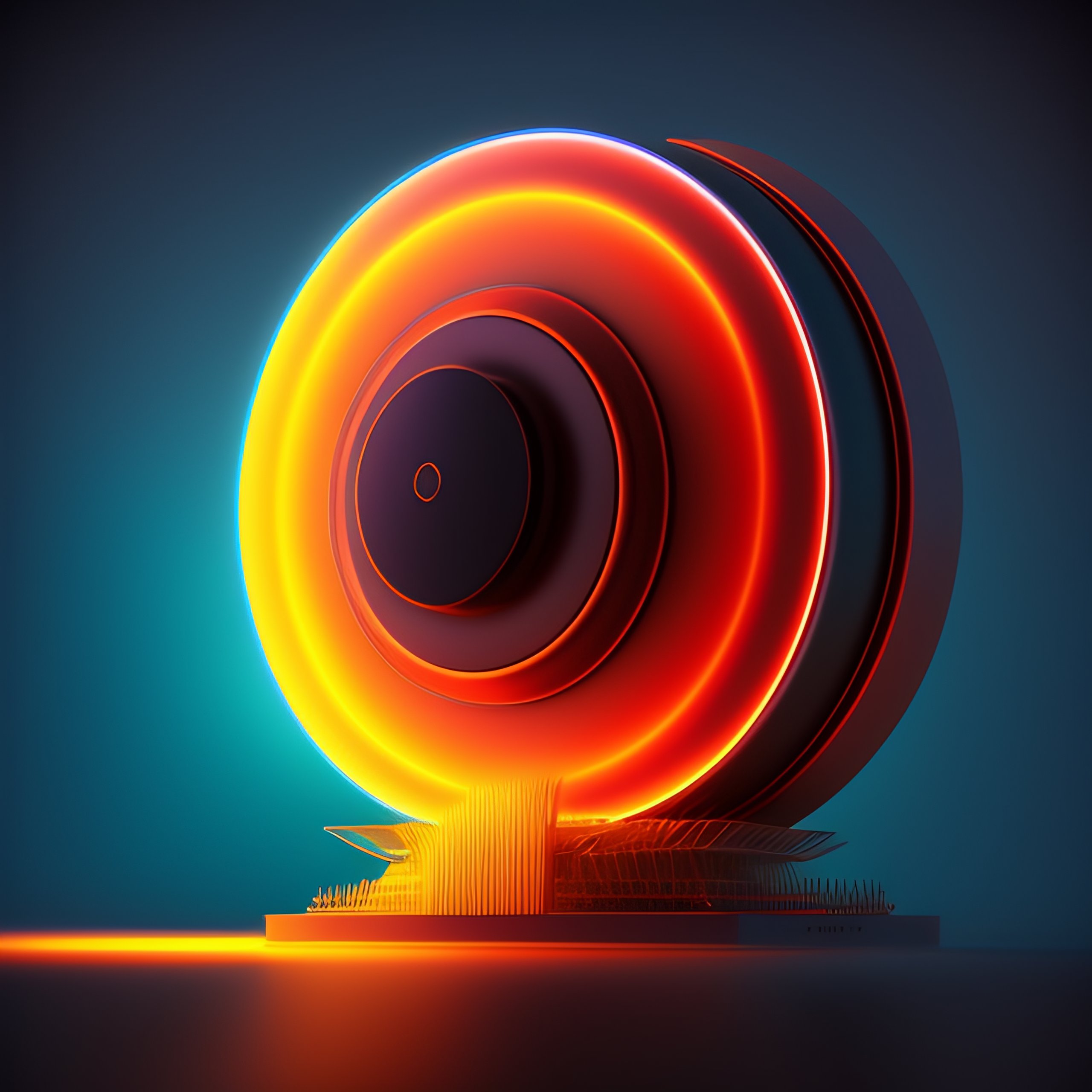 Lexica - Vector art of a single sonar radar, digital art, 4 k, detailed ...