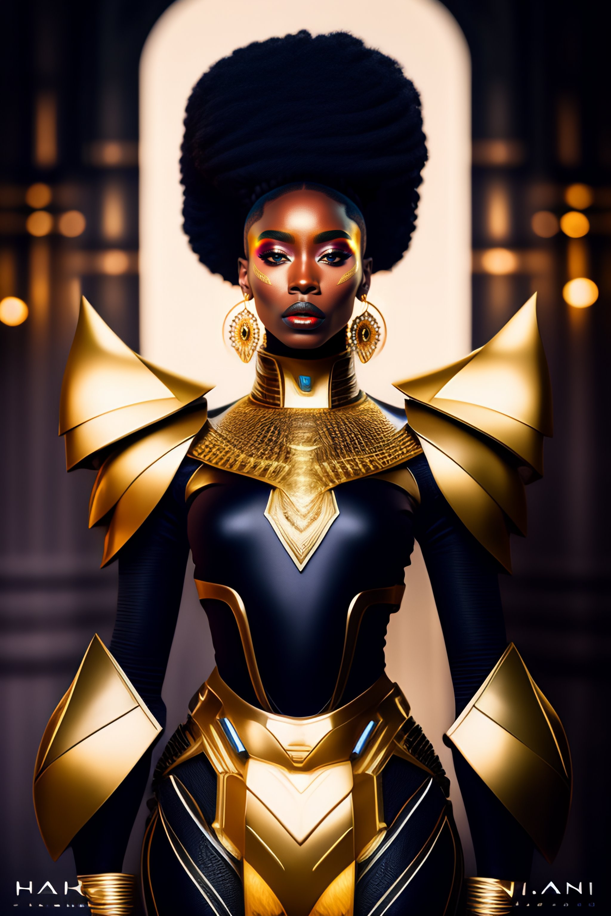 Lexica - Ultra-sharp photography of a beautiful queen of wakanda ...