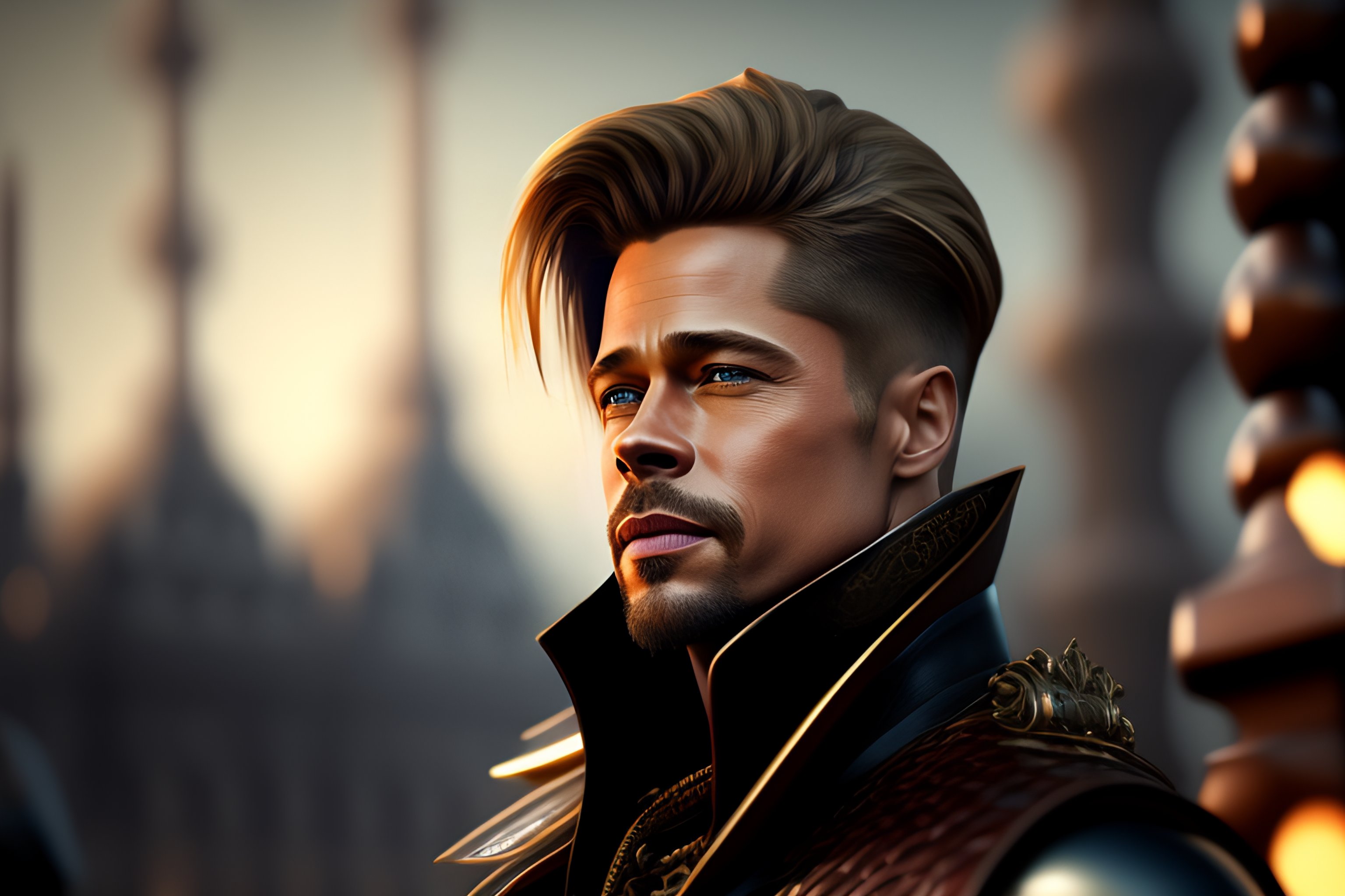 Lexica - Brad pitt, steampunk, octane render