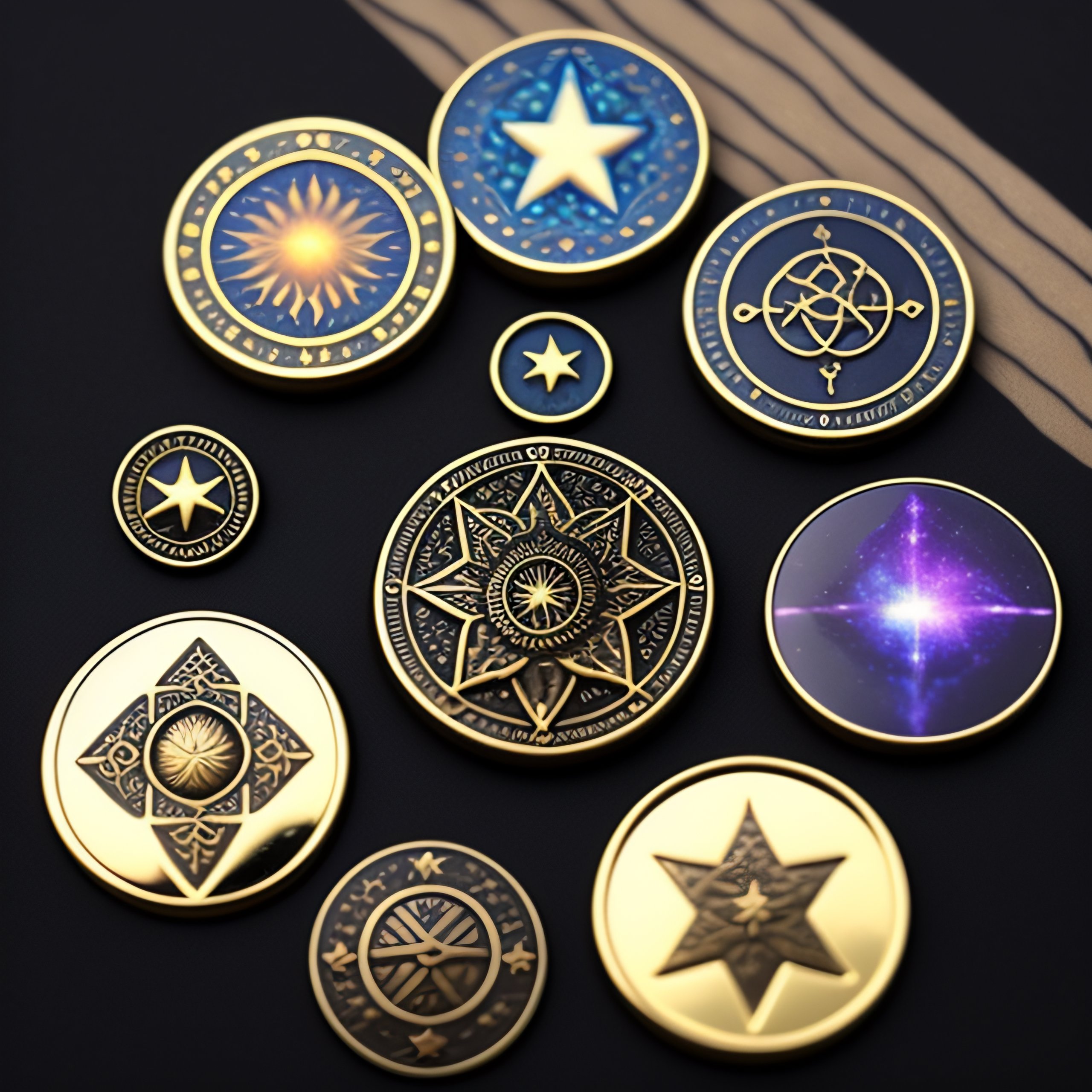 Lexica - Coins tarot Arcane Divination Esoteric Realistic magic natural ...