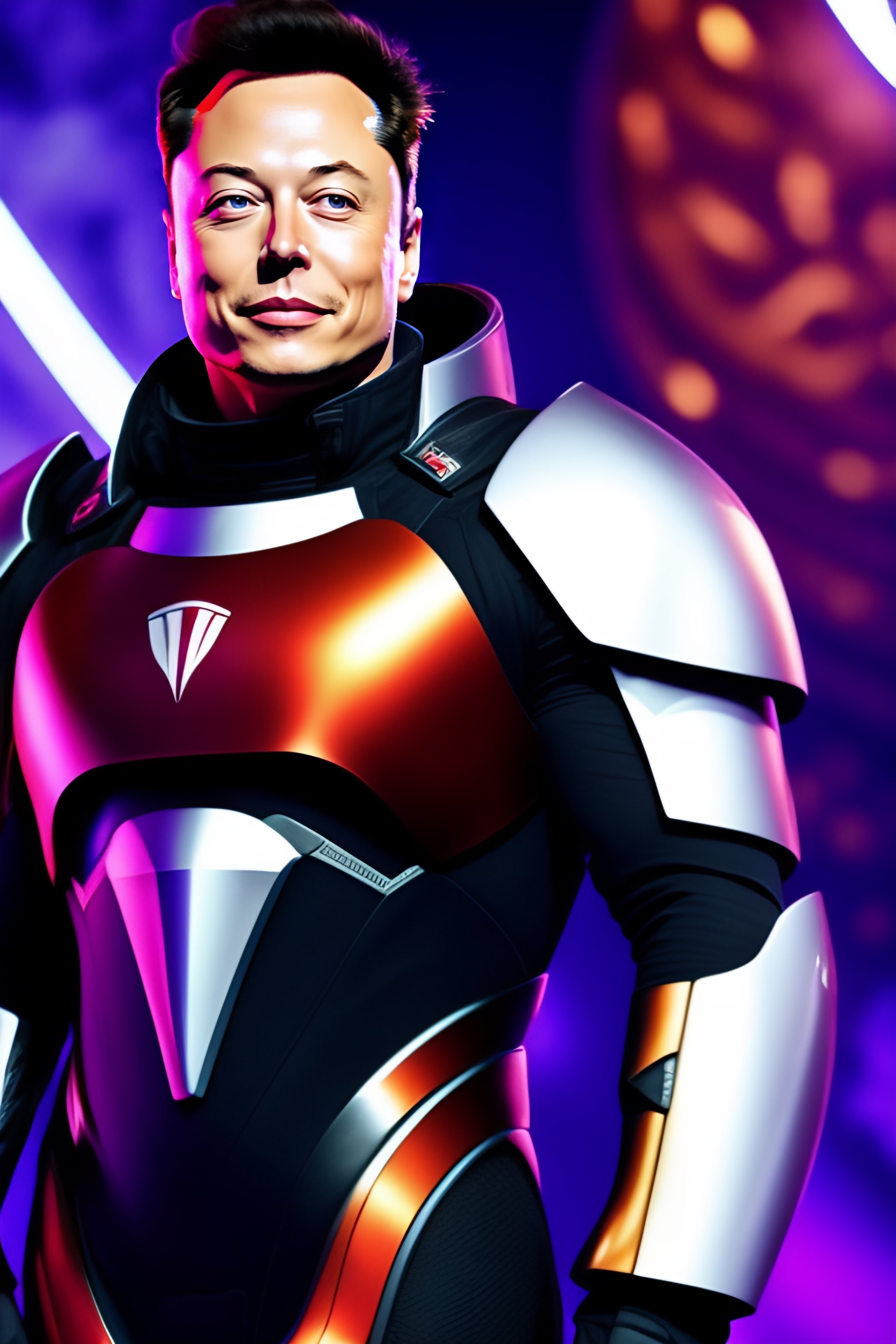 Lexica - Elon Musk dressed with Mass Effect armor