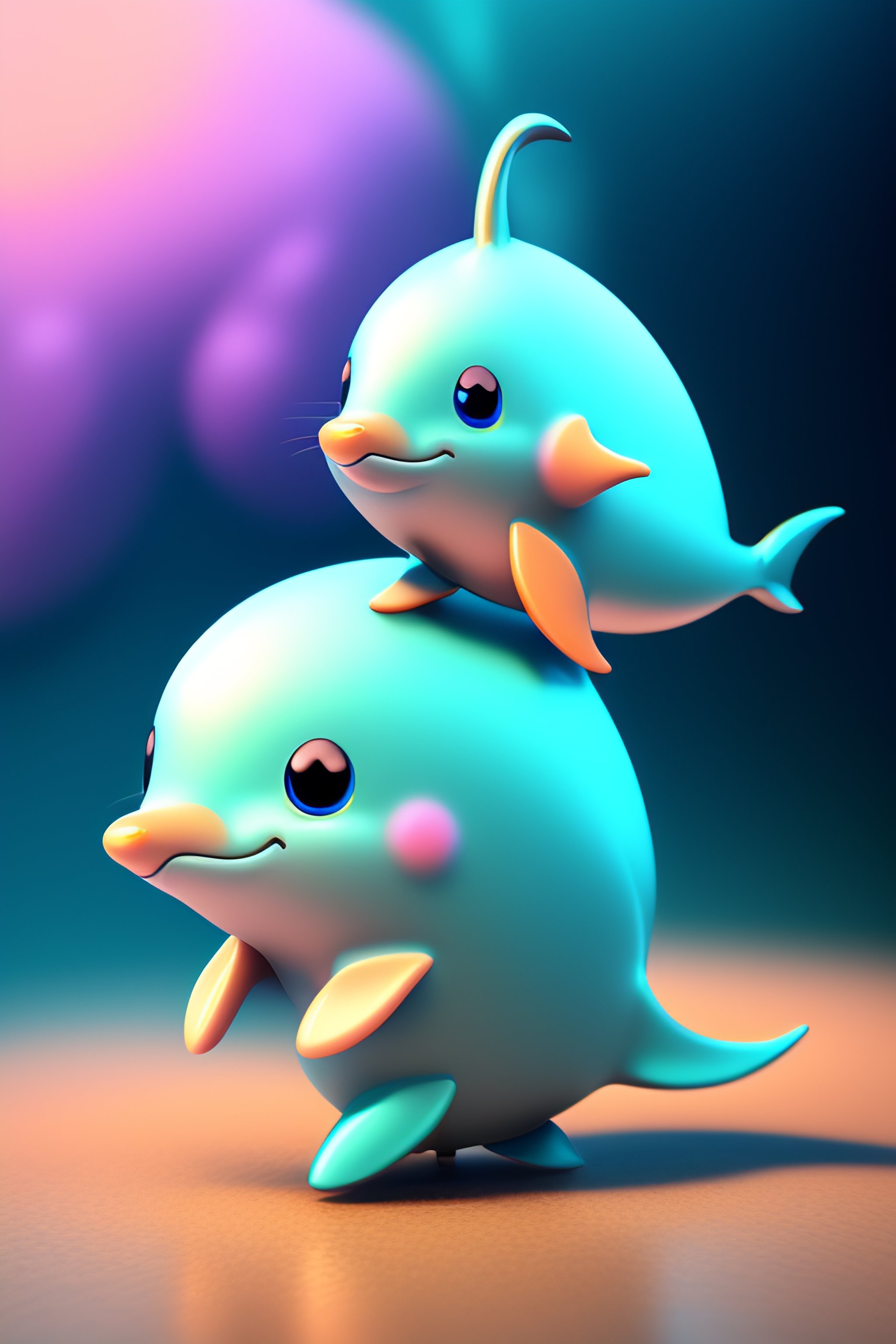 Lexica - Happy cute dolphin and cat cartoon character in old disney ...