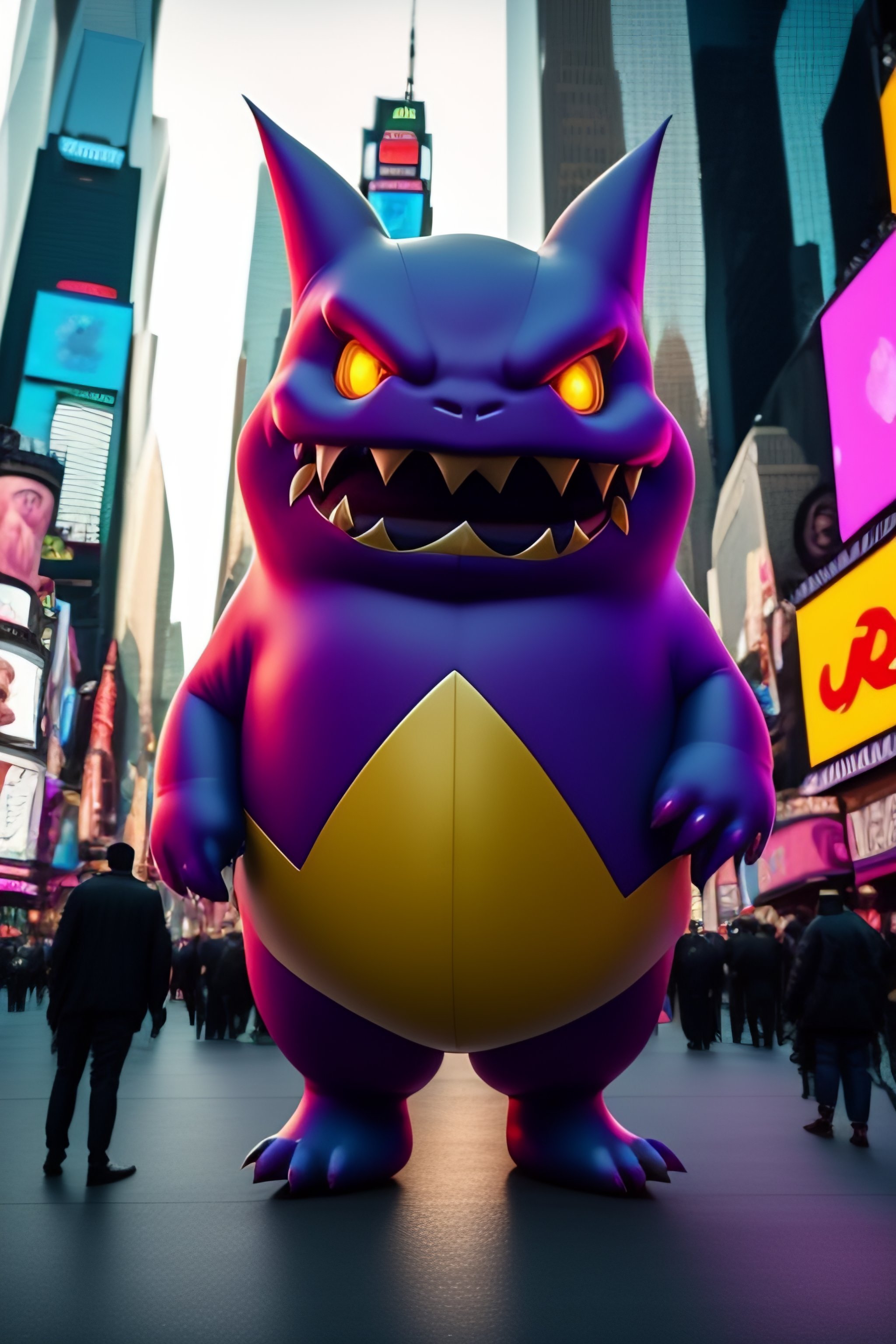 Lexica - Gengar the ghost pokemon from pokemon in real life standing in ...