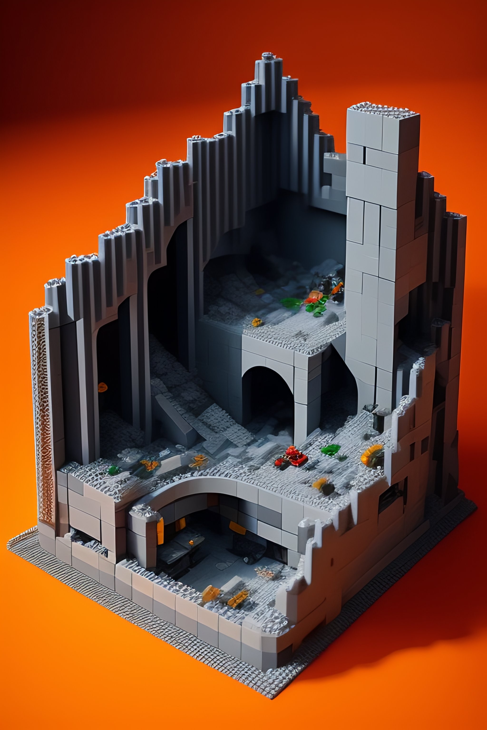 Lexica - Lego set of destroyed building