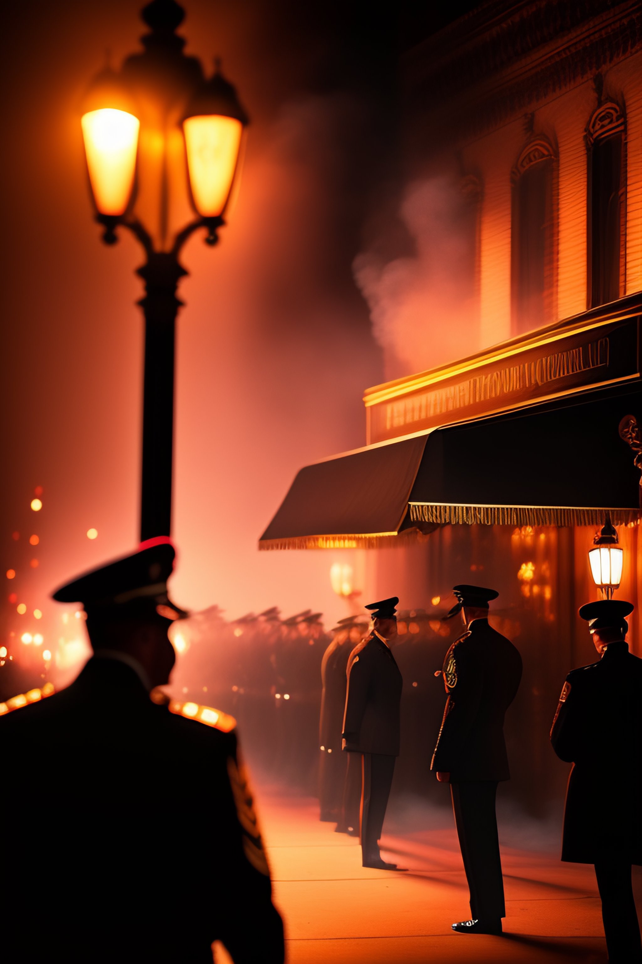 Lexica - 1920s stage setting, Smokey New York scene