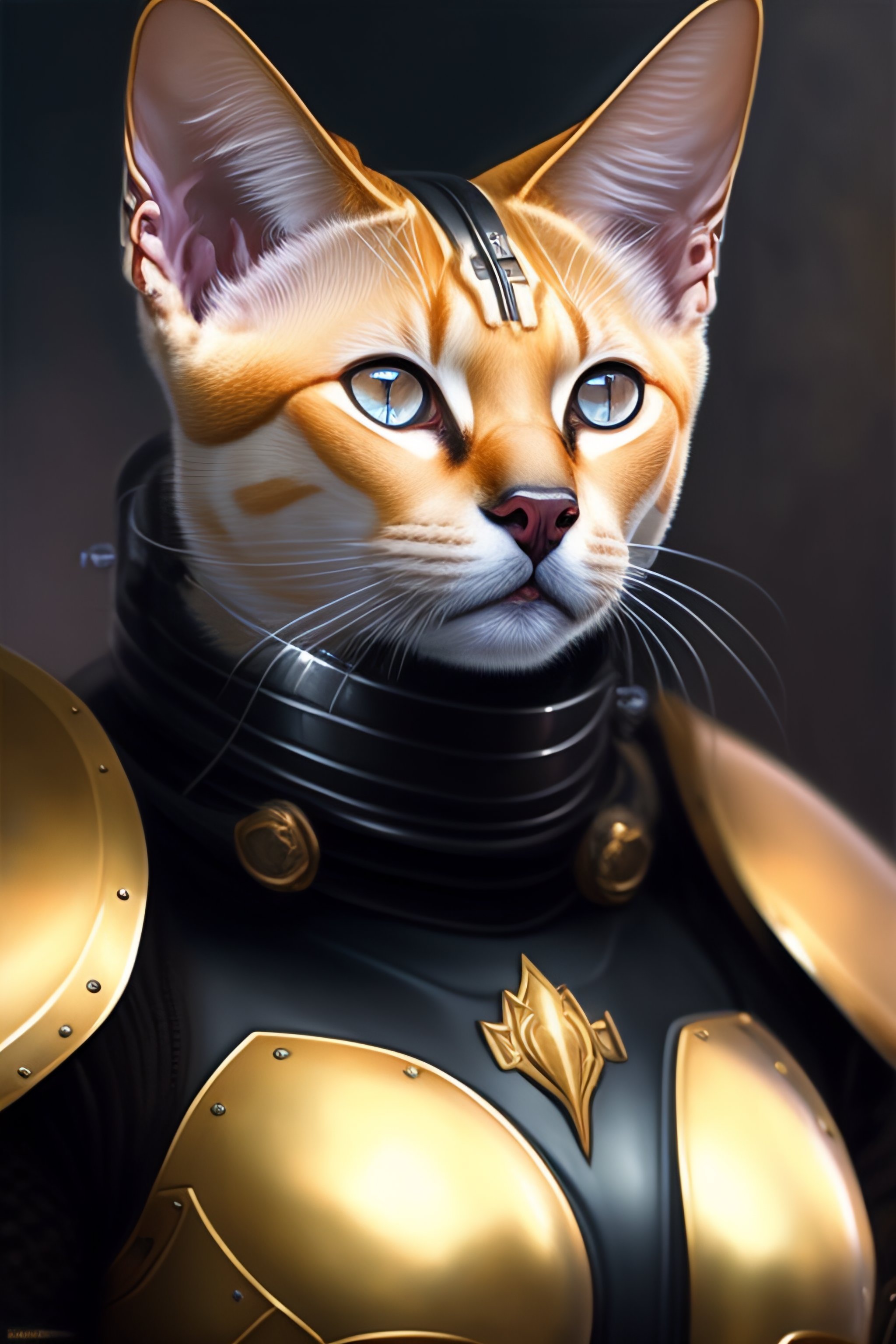 Lexica - A siamese cat as the doomslayer, realistic scifi cyberpunk ...