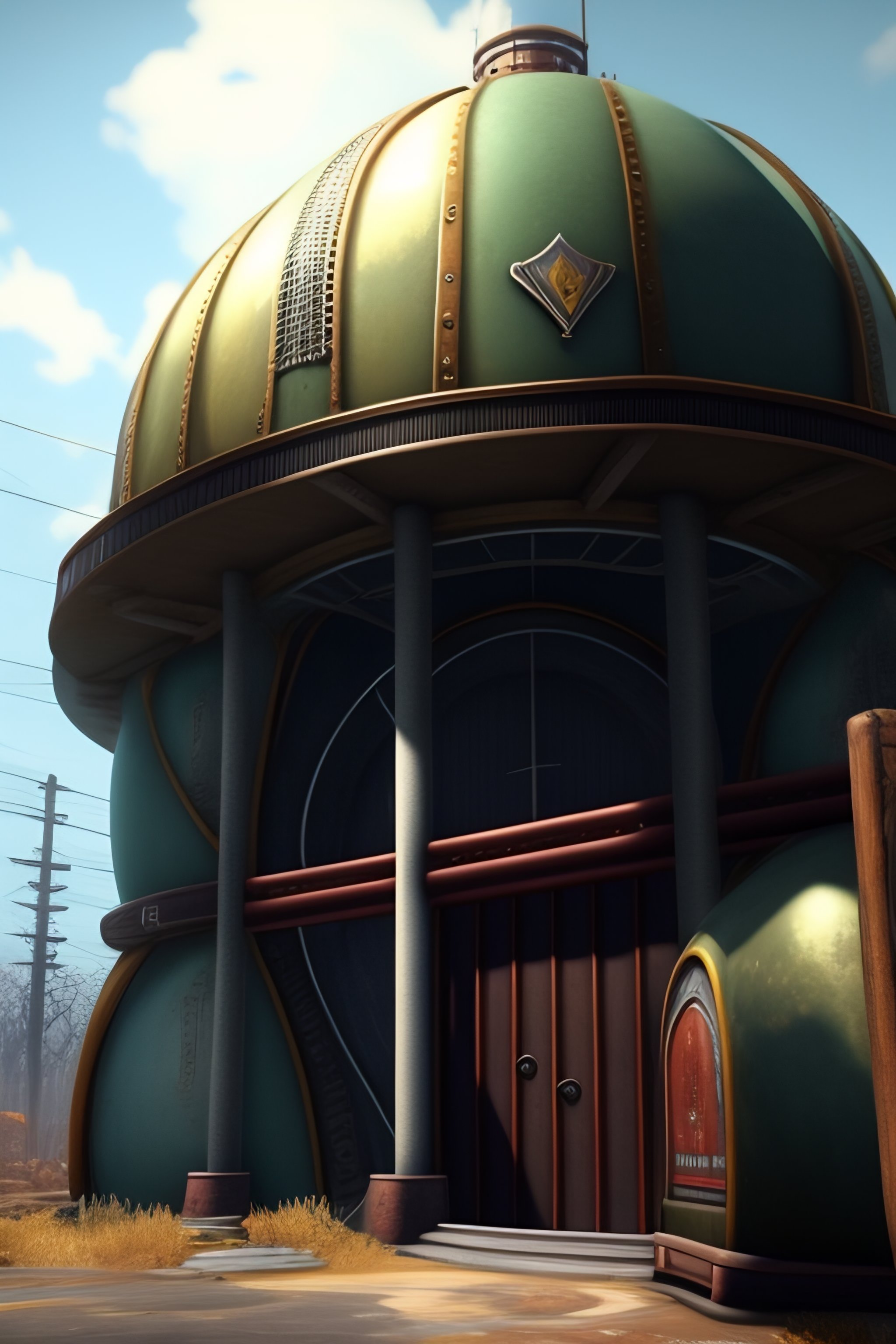 Lexica - Fallout 4 vault, Realistic looking, 70's fantasy style, large ...