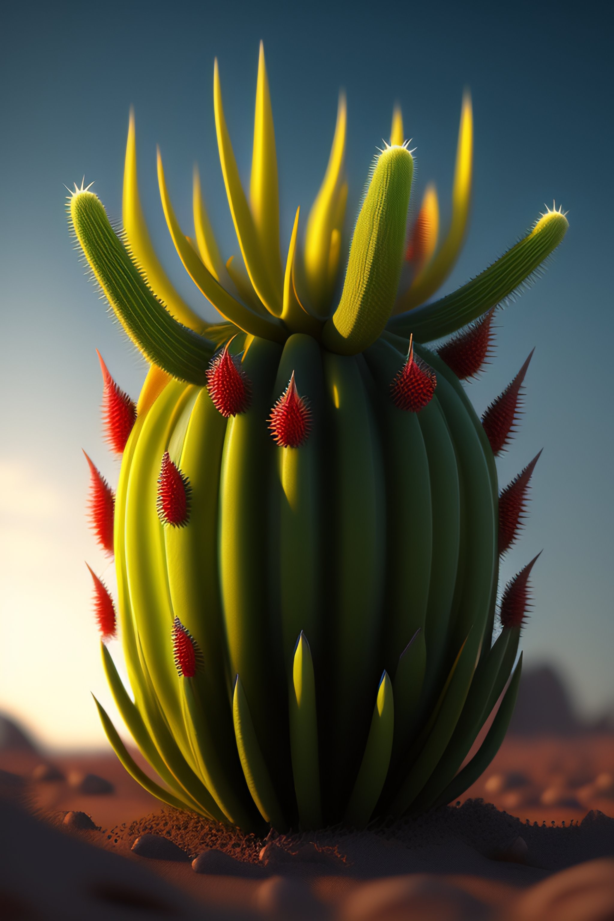 Lexica - Cactus-shaped monster with thorns and teeth and thorny ...