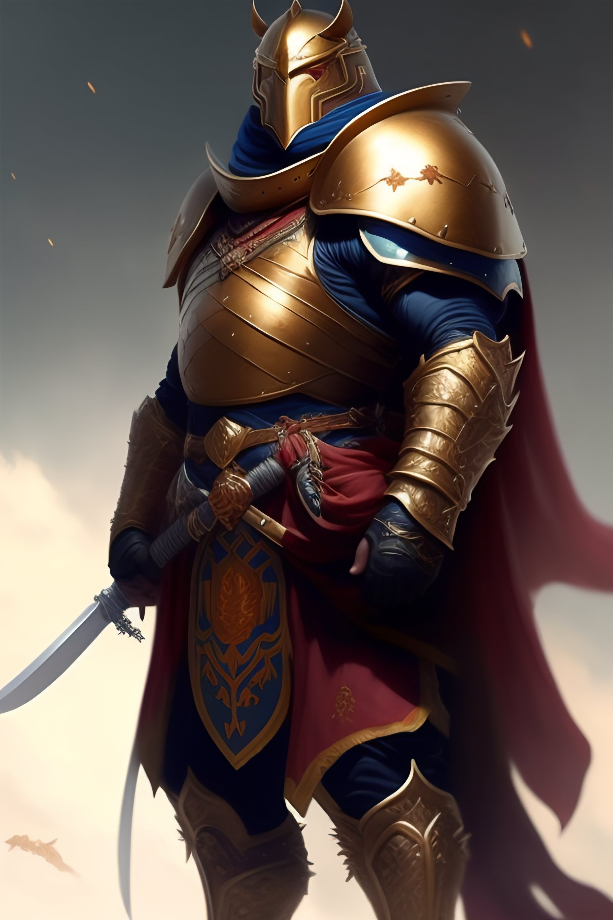 Lexica - Anthropomorphic turtle hero paladin with huge warhammer, greg ...