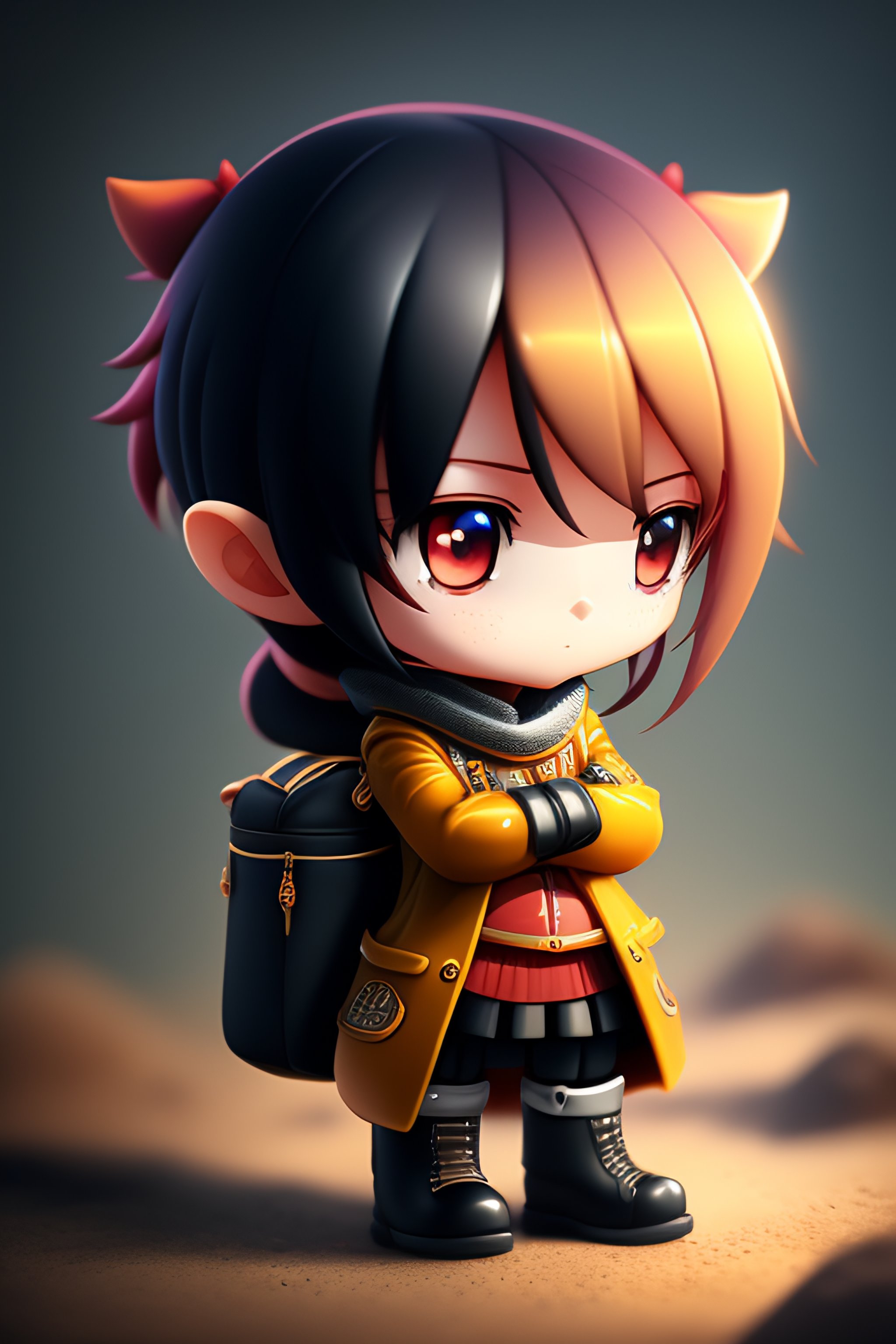 Lexica - Alone chibi potrait