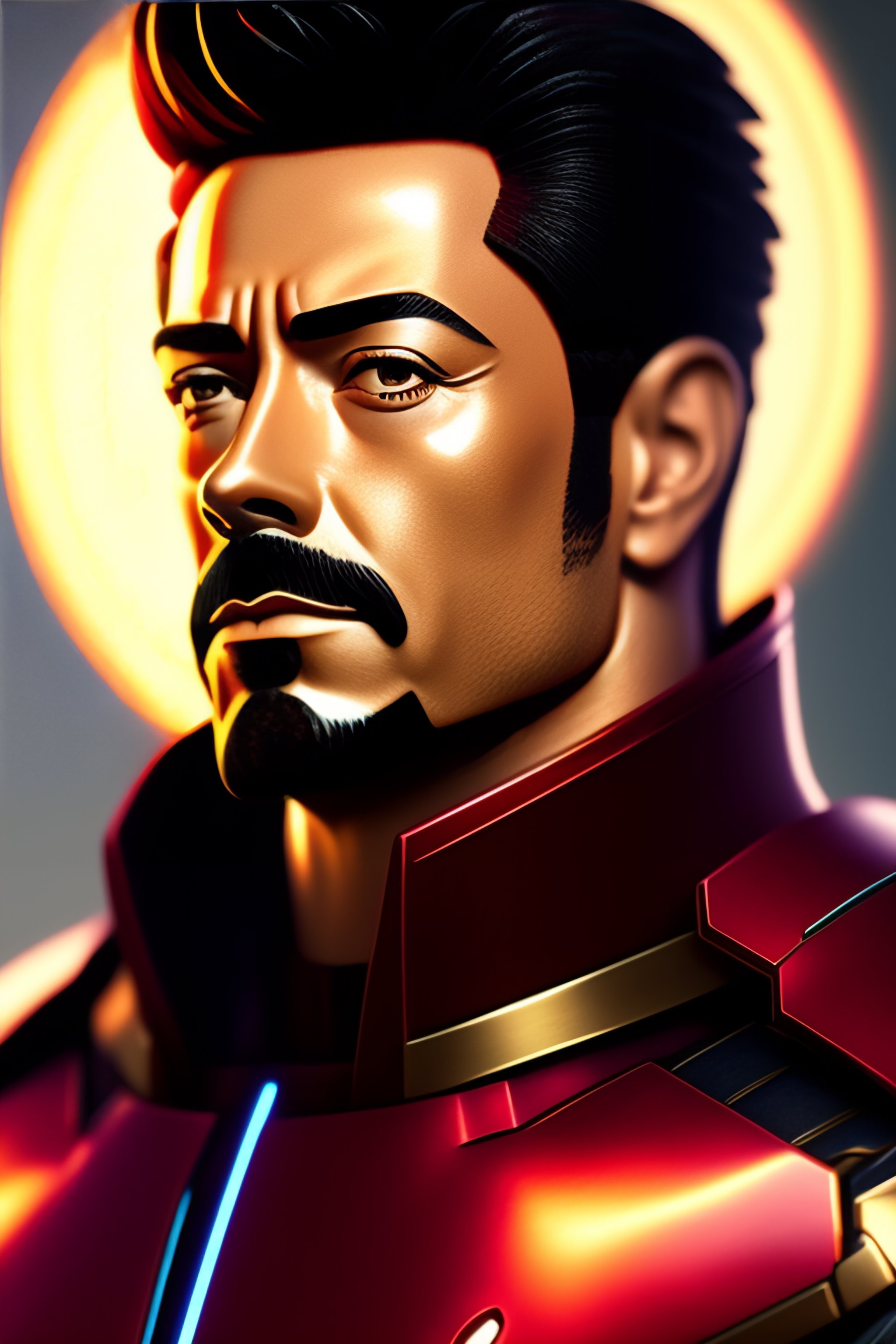 Lexica - Cartoon tony stark realista