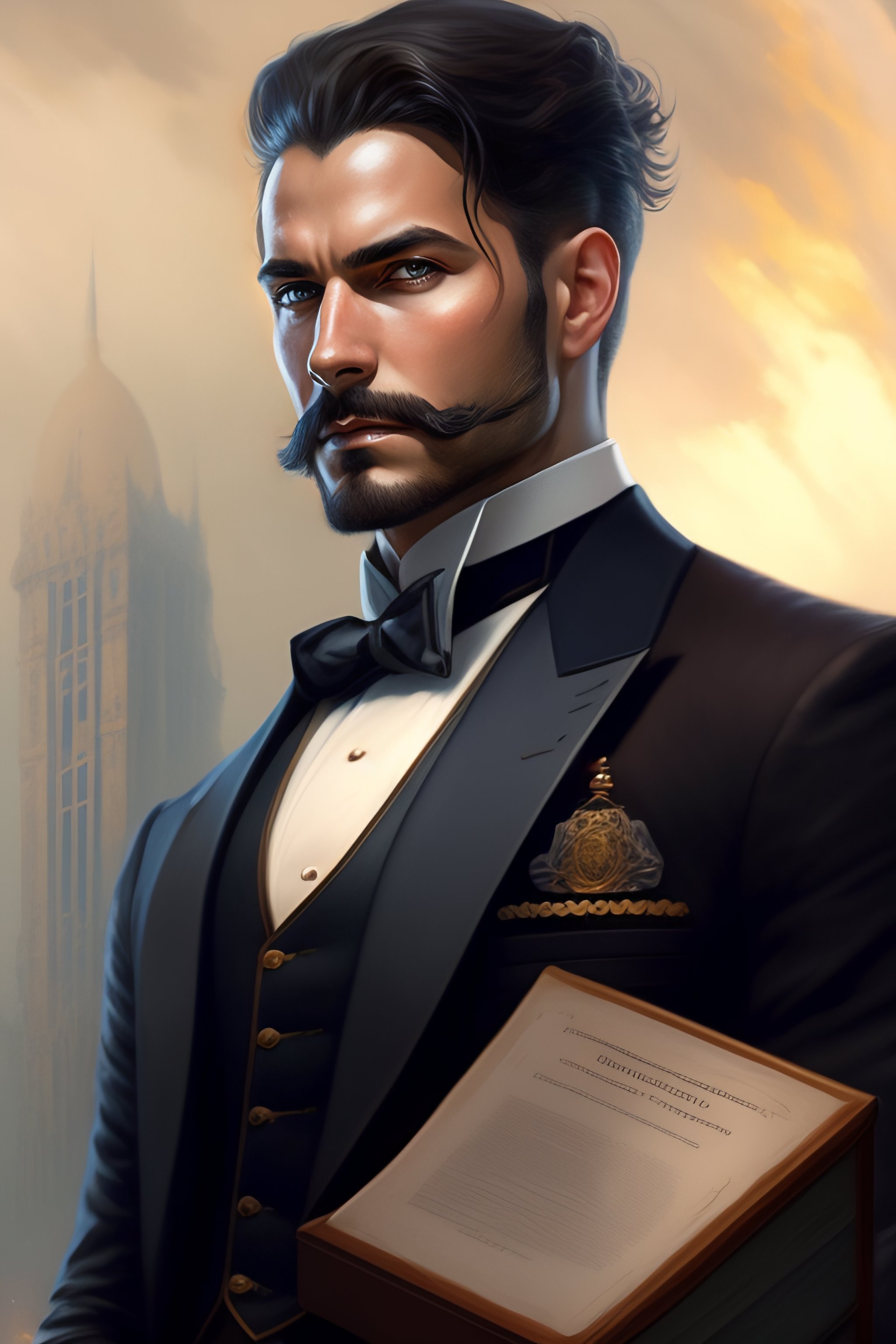 Lexica - Portrait of a parapsychologist, 1920, with used suit, epic ...