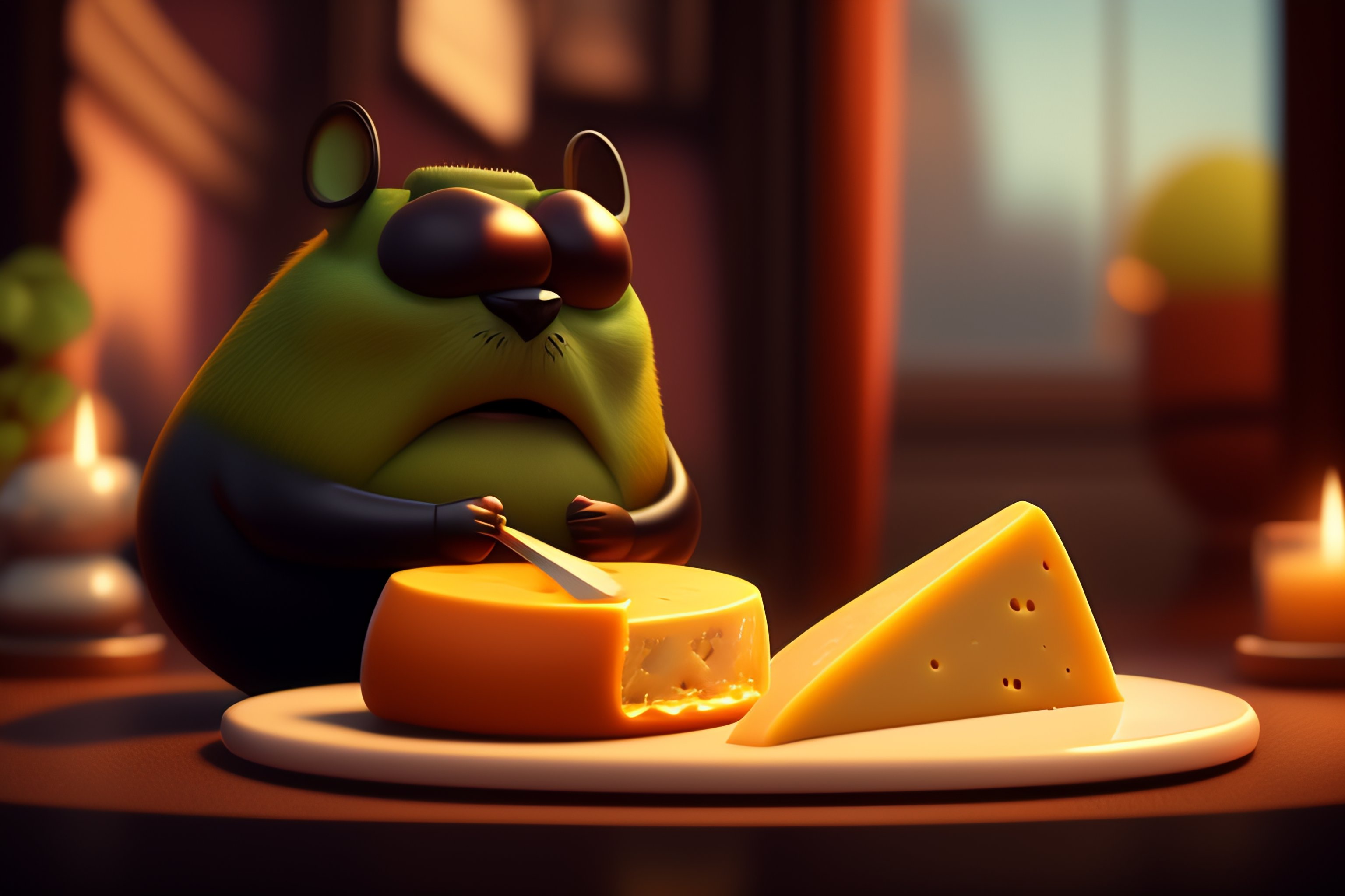 Lexica - Poster for a movie about a evil boss that loves to eat cheese ...