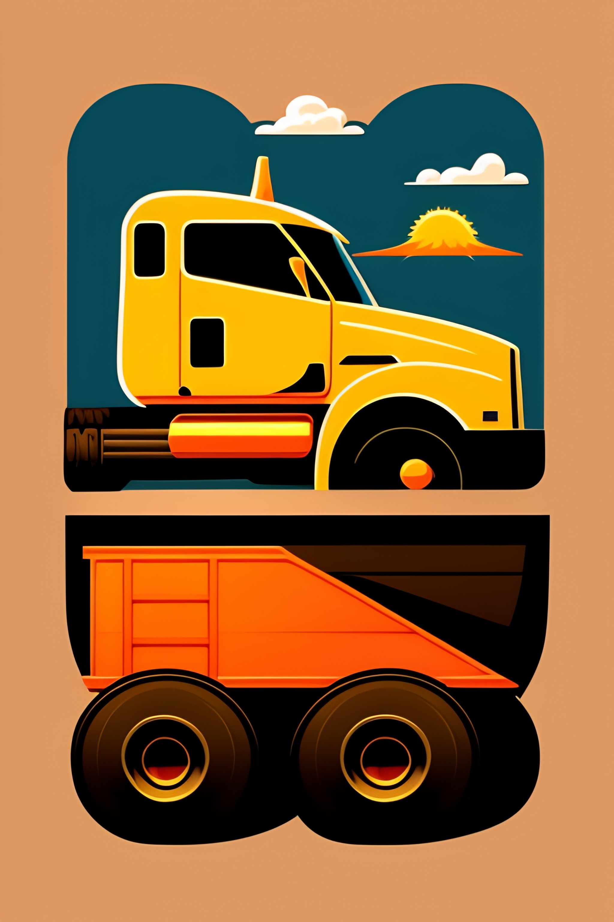 Cartoon Dump Trucks