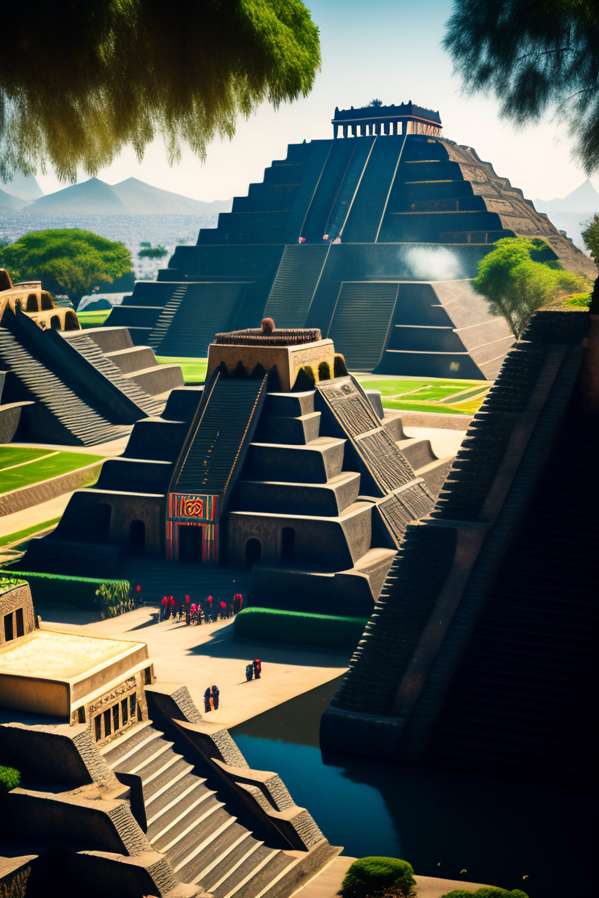 Lexica - Aztec city of Tenochtitlan, captured in a sweeping and grand ...