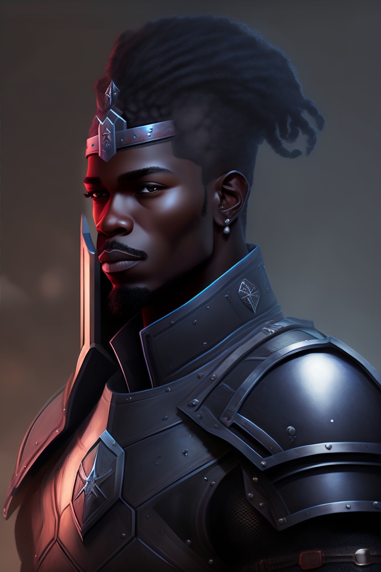 Lexica - Black man, ogro, cavaleiro, tank, defense, tower shield,man ...