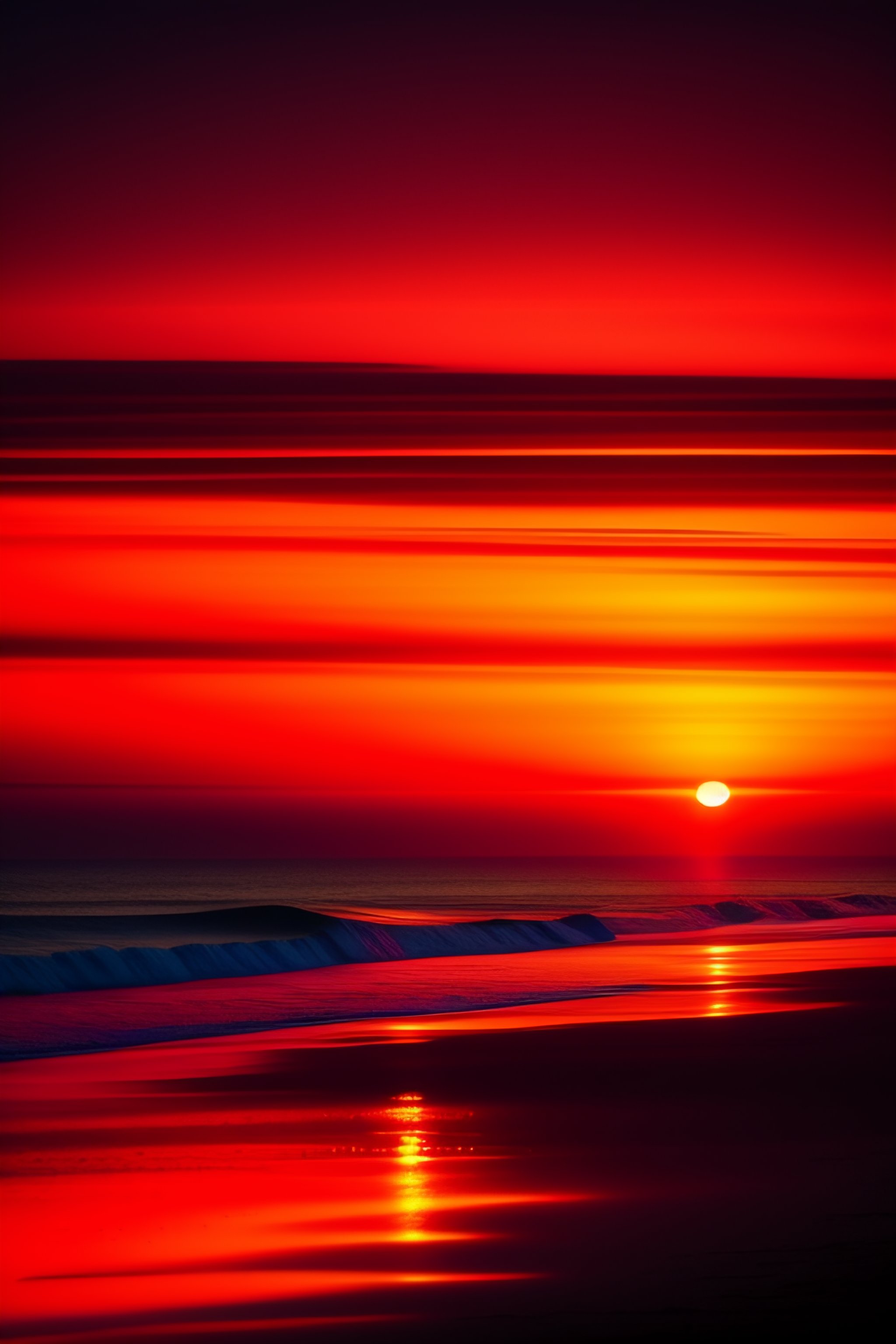 Lexica - Red Sunset, full screen, 4k,hd