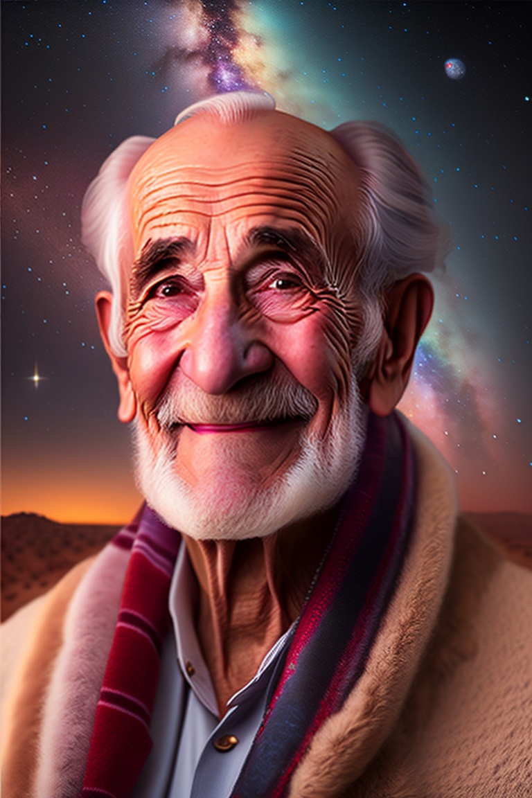 Lexica - Old man positive face facing camera, palestinian skin tone, 70 ...