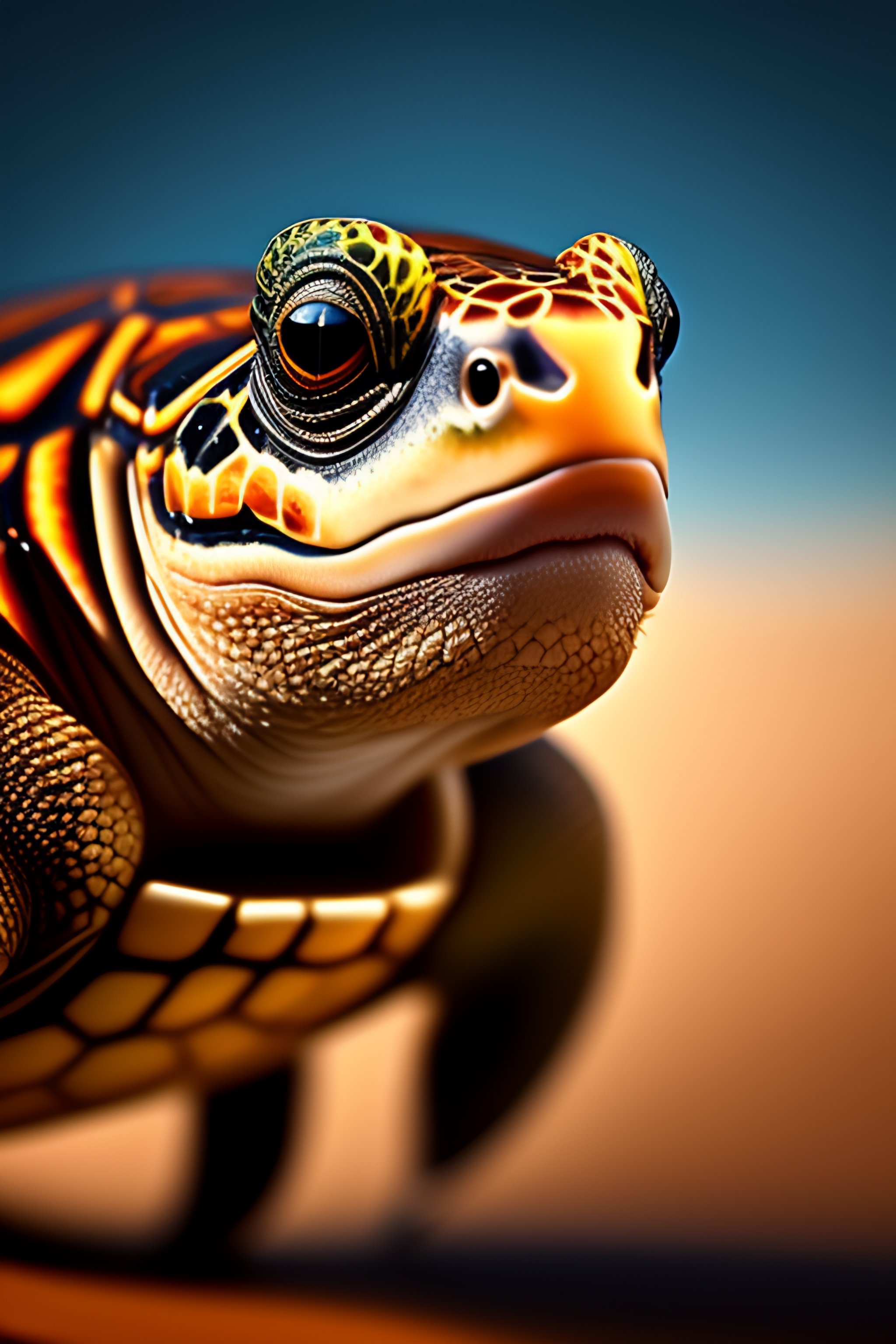 Lexica - Portrait of a turtle Pixar style