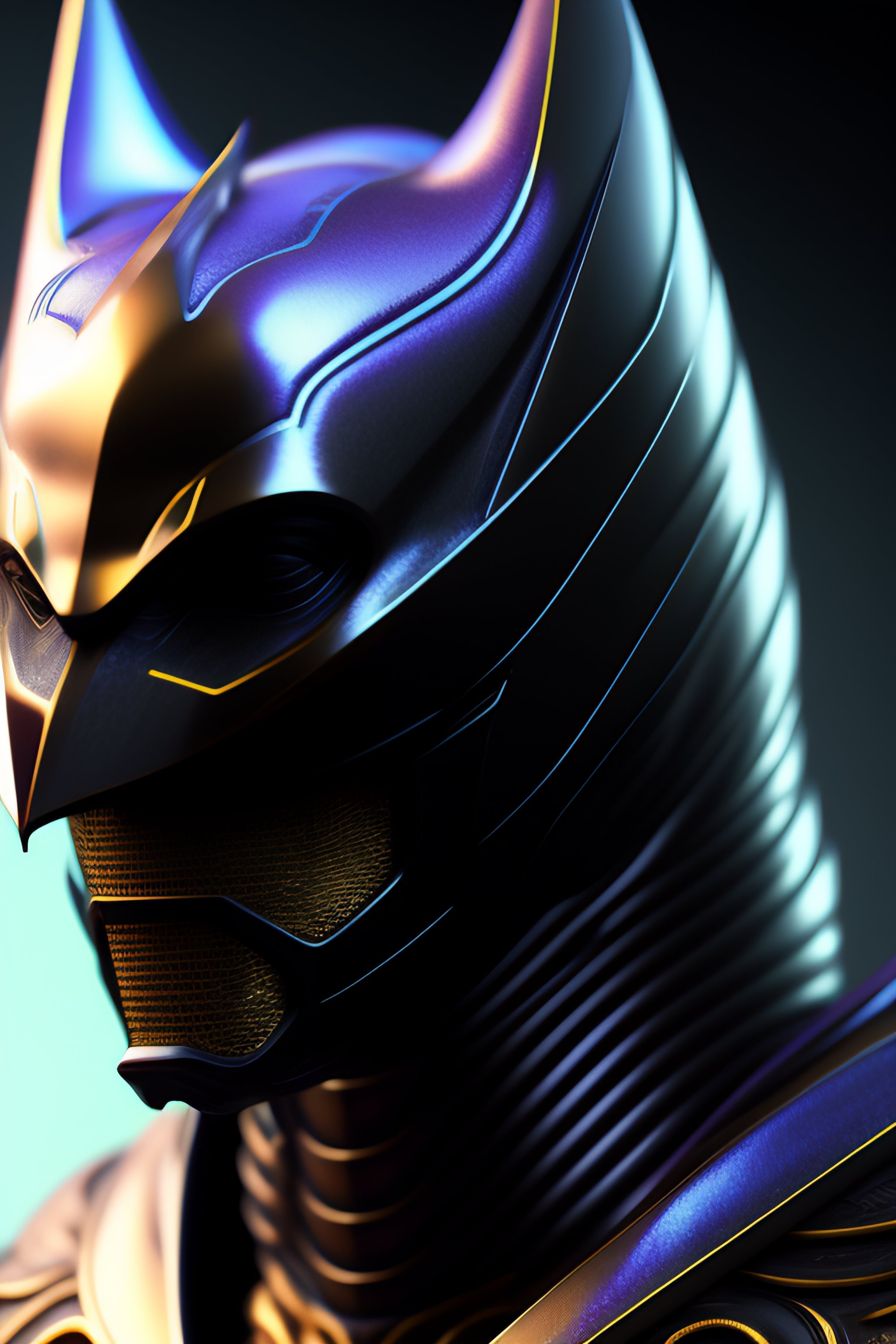 Lexica - Batman, chrome texture, shiny, reflective armor. global ...