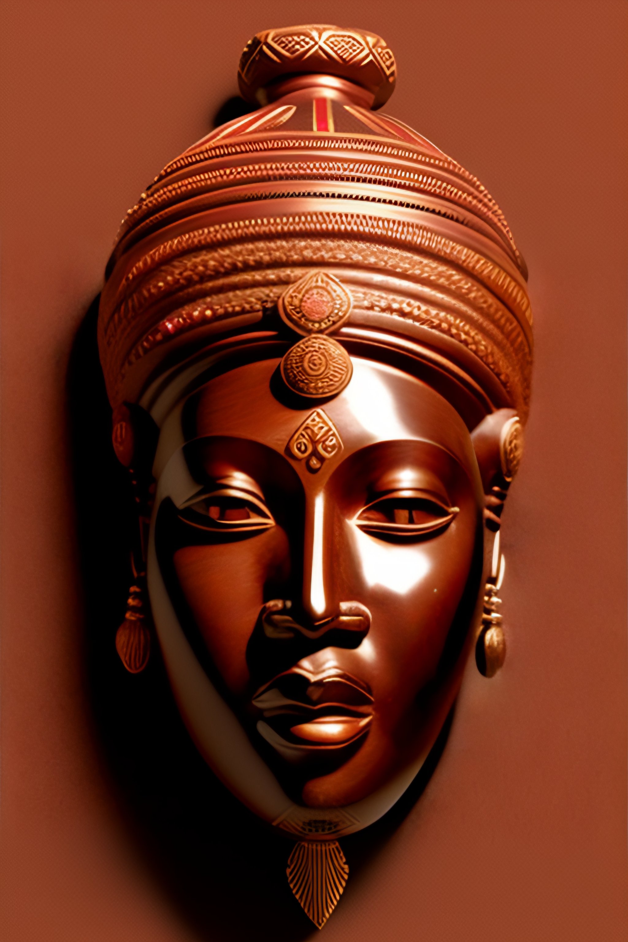 Lexica - Pencil ultradetailed sketch of the necromancer Benin bronze ...