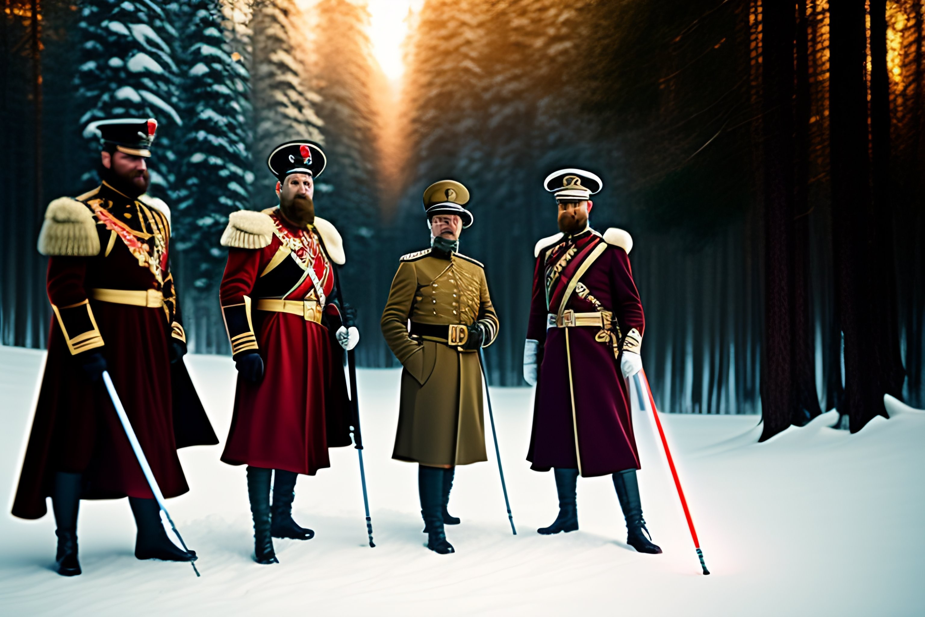Lexica - Nicholas II, Wilhelm II and George V fighting wth lightsabers ...
