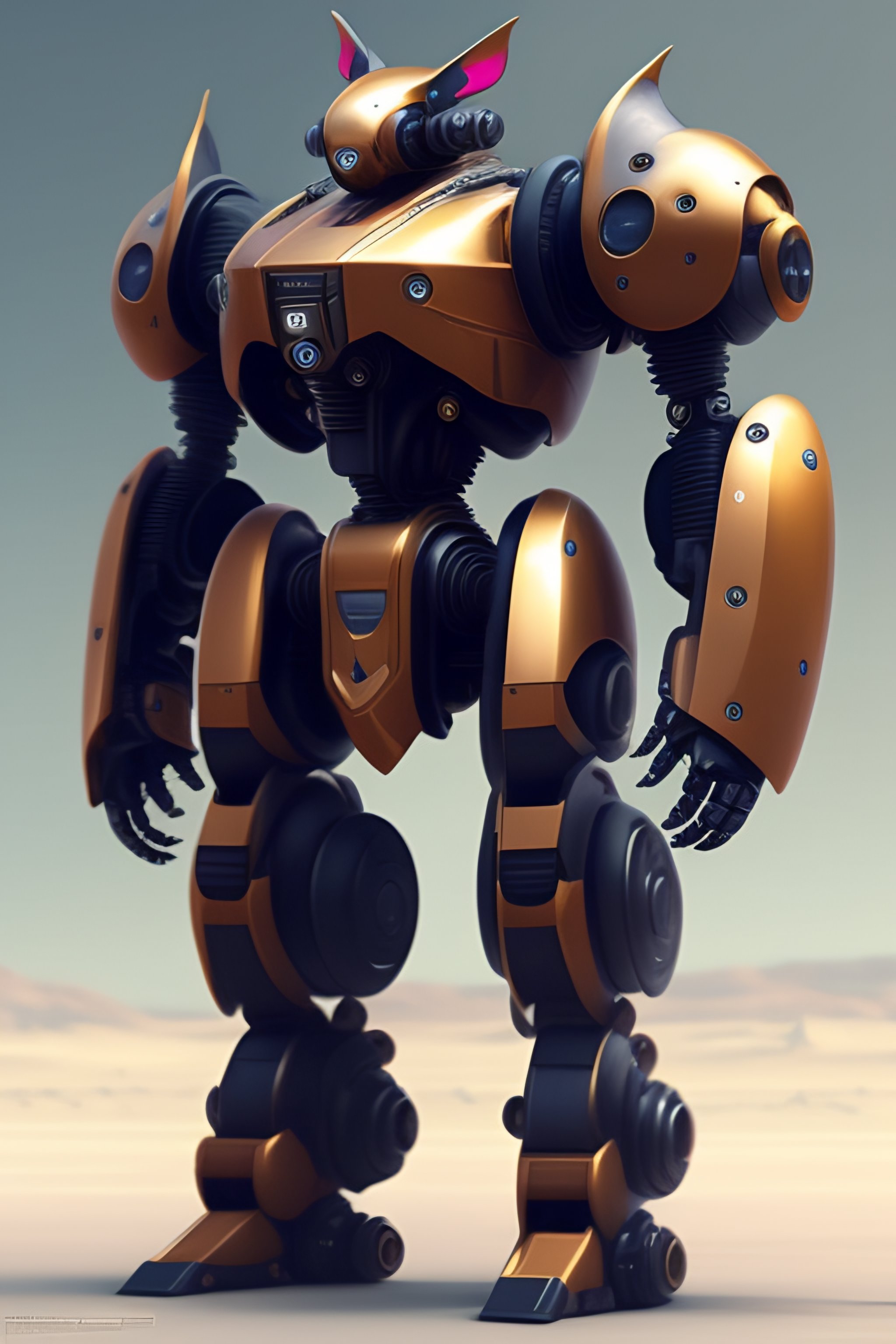 Lexica - Mecha character concept, by boston dynamics