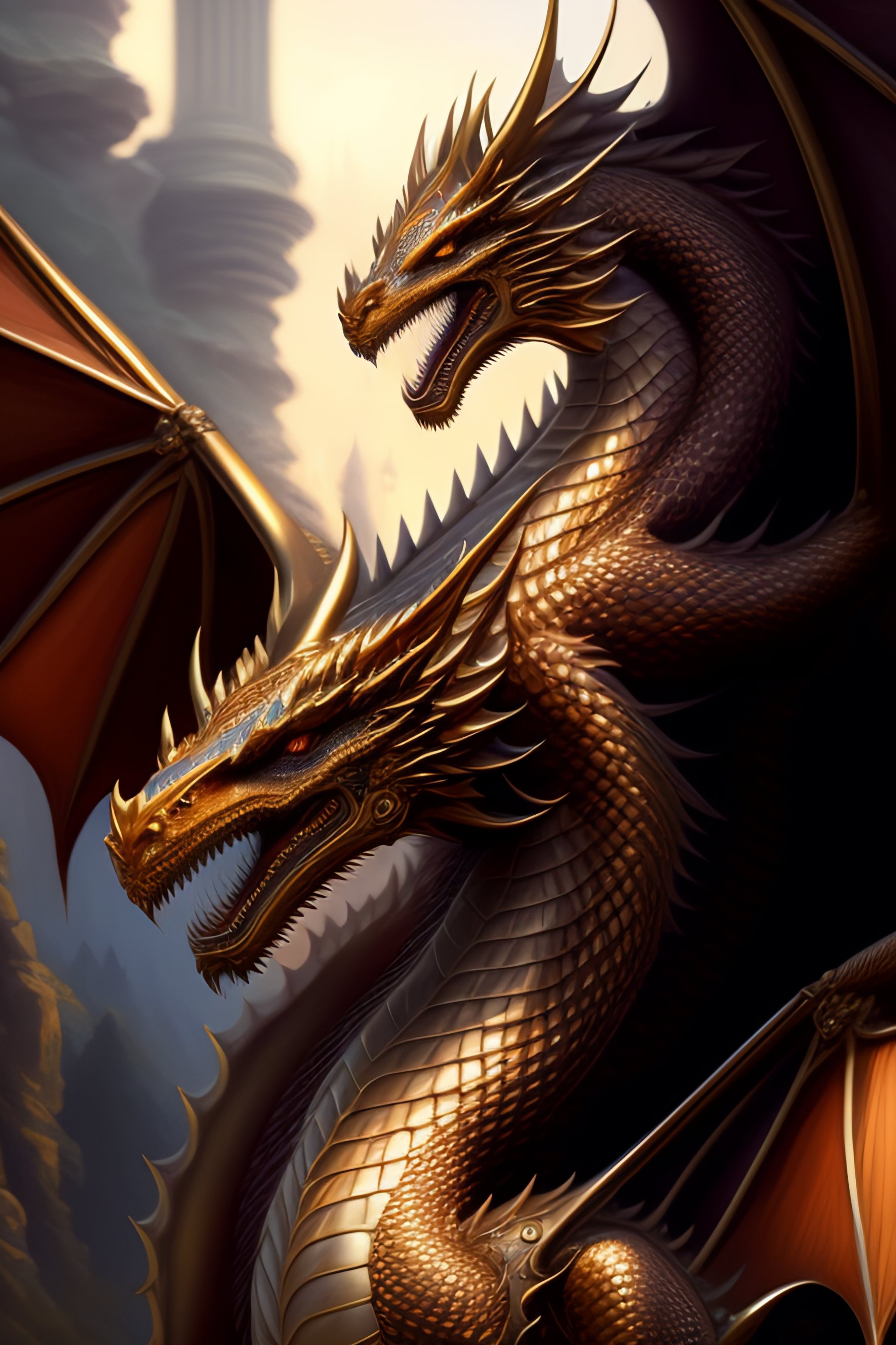 Lexica - Dragon, intricate, elegant, highly detailed, centered, digital painting, artstation ...