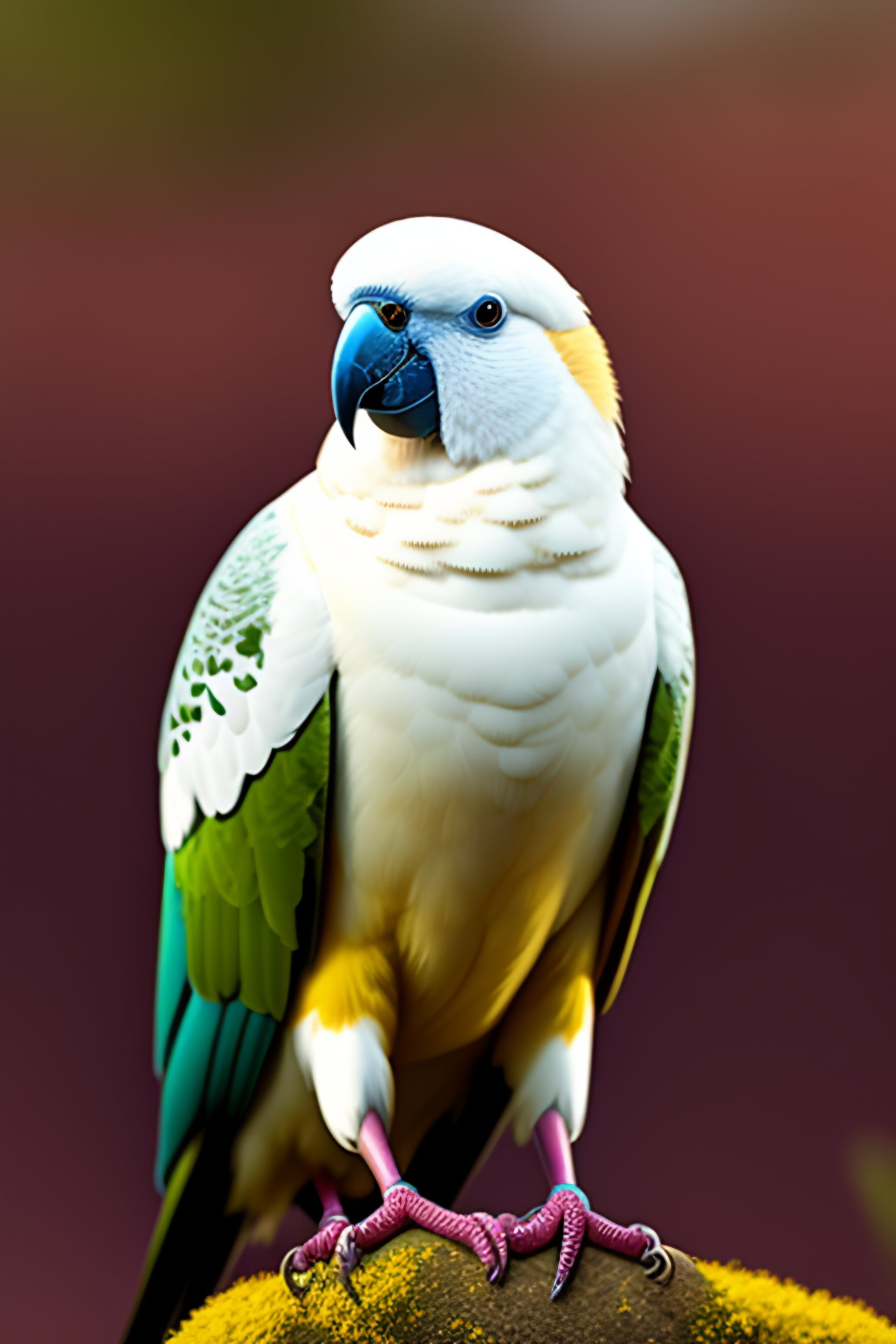 Lexica - A white parrot