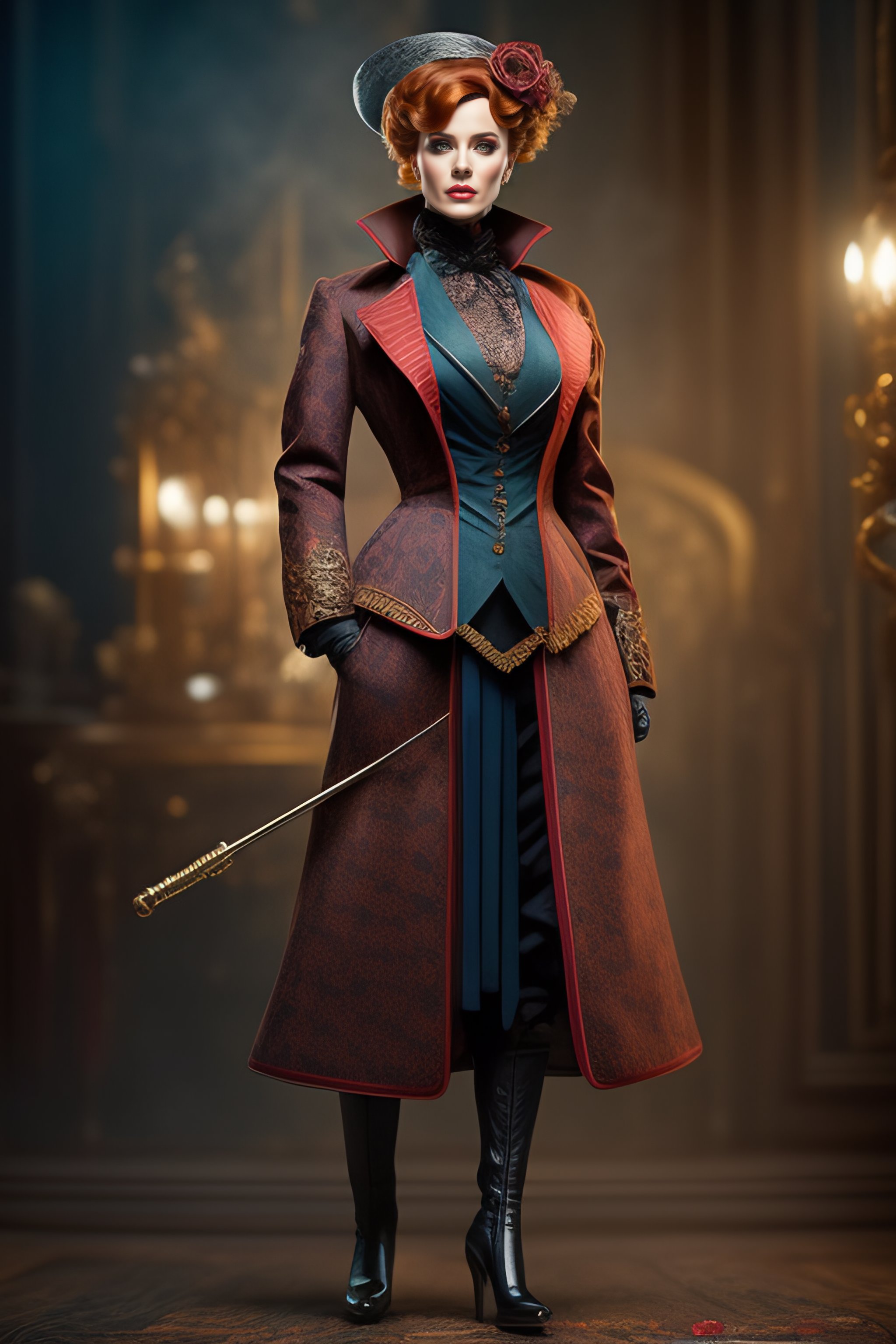 Lexica - Dynamic photography of a crazy female Sherlock Holmes in ...