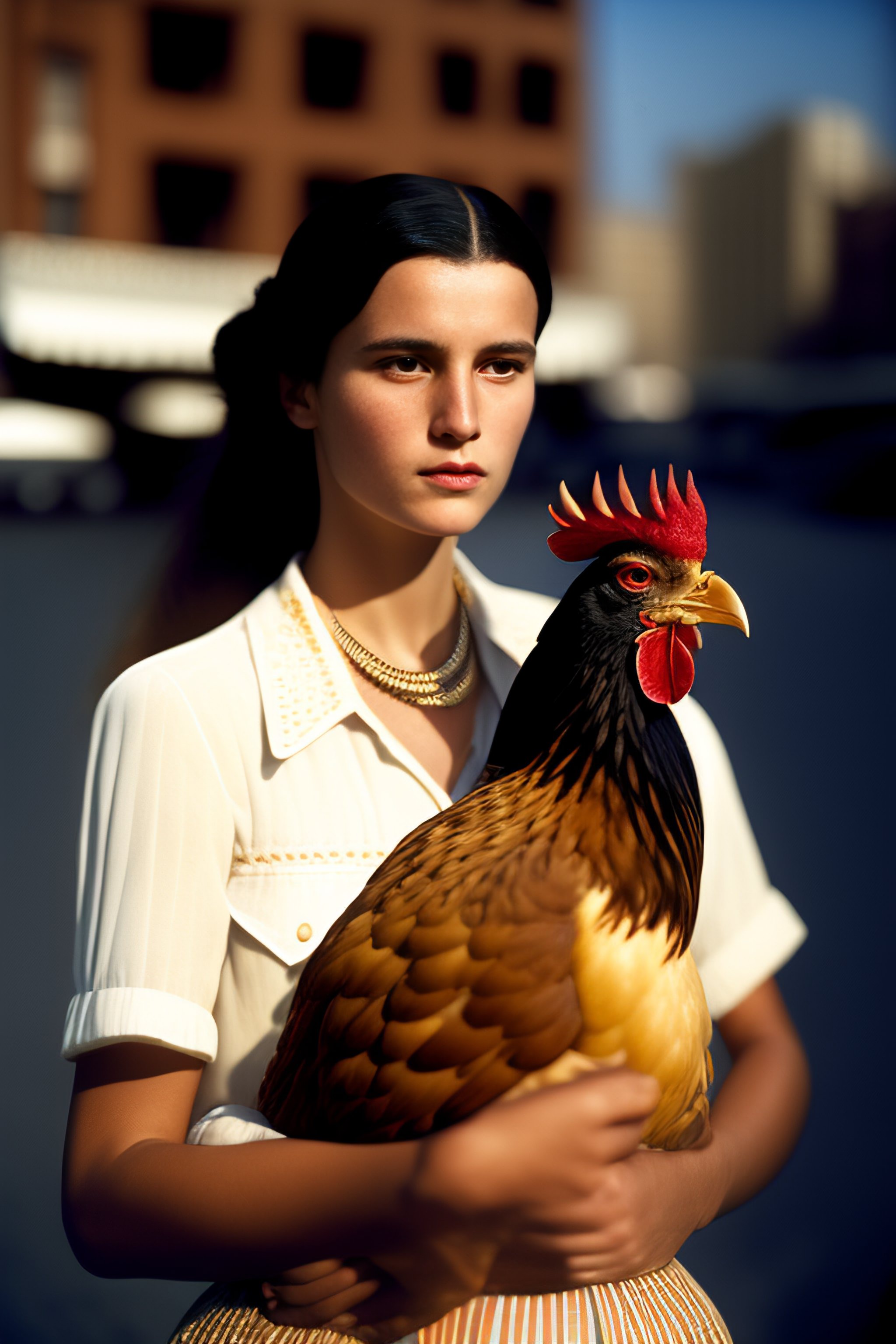 Lexica - Alex Webb photography , city caucasian young woman with her ...