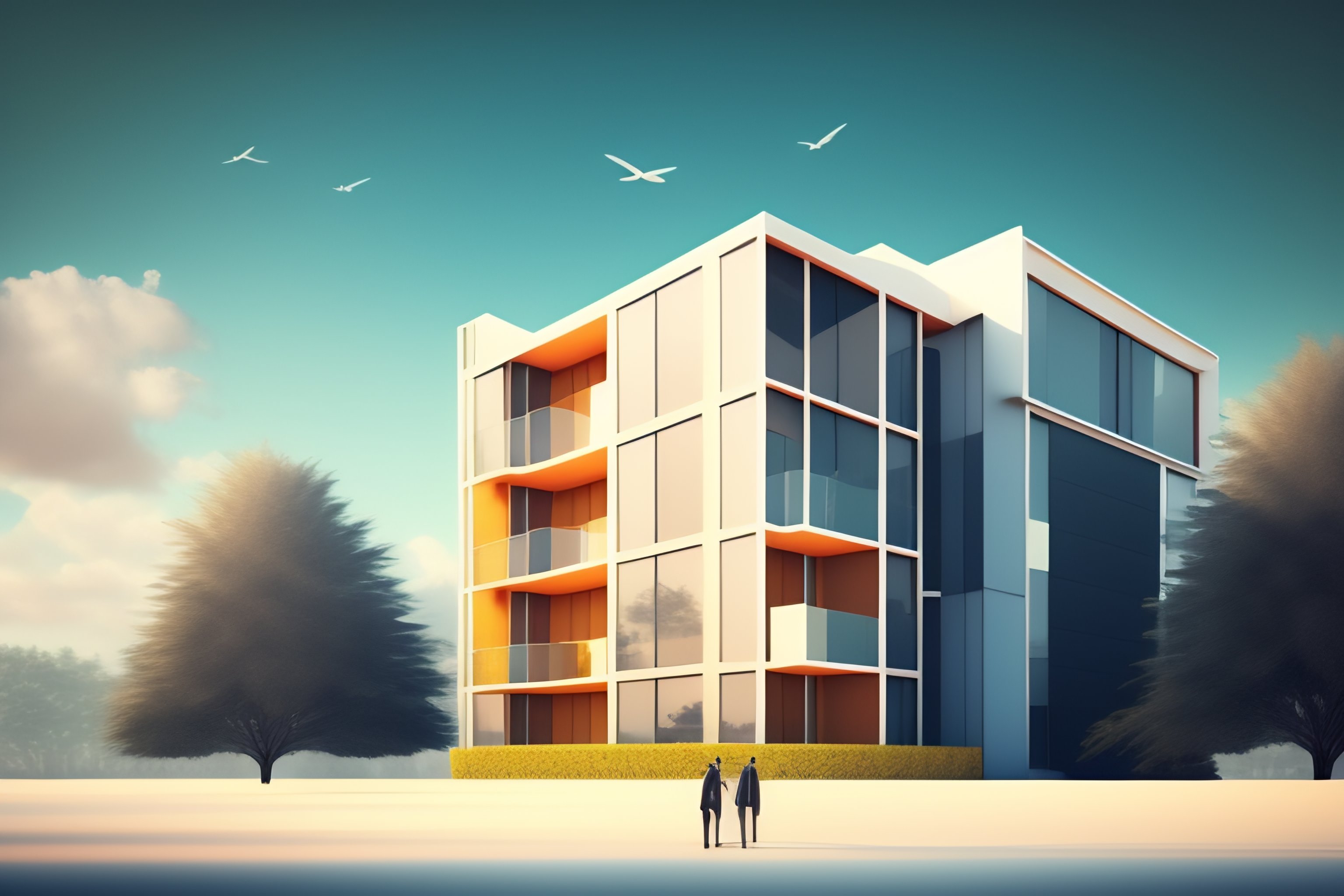 Lexica - Webpage background hero image for real estate company modern ...