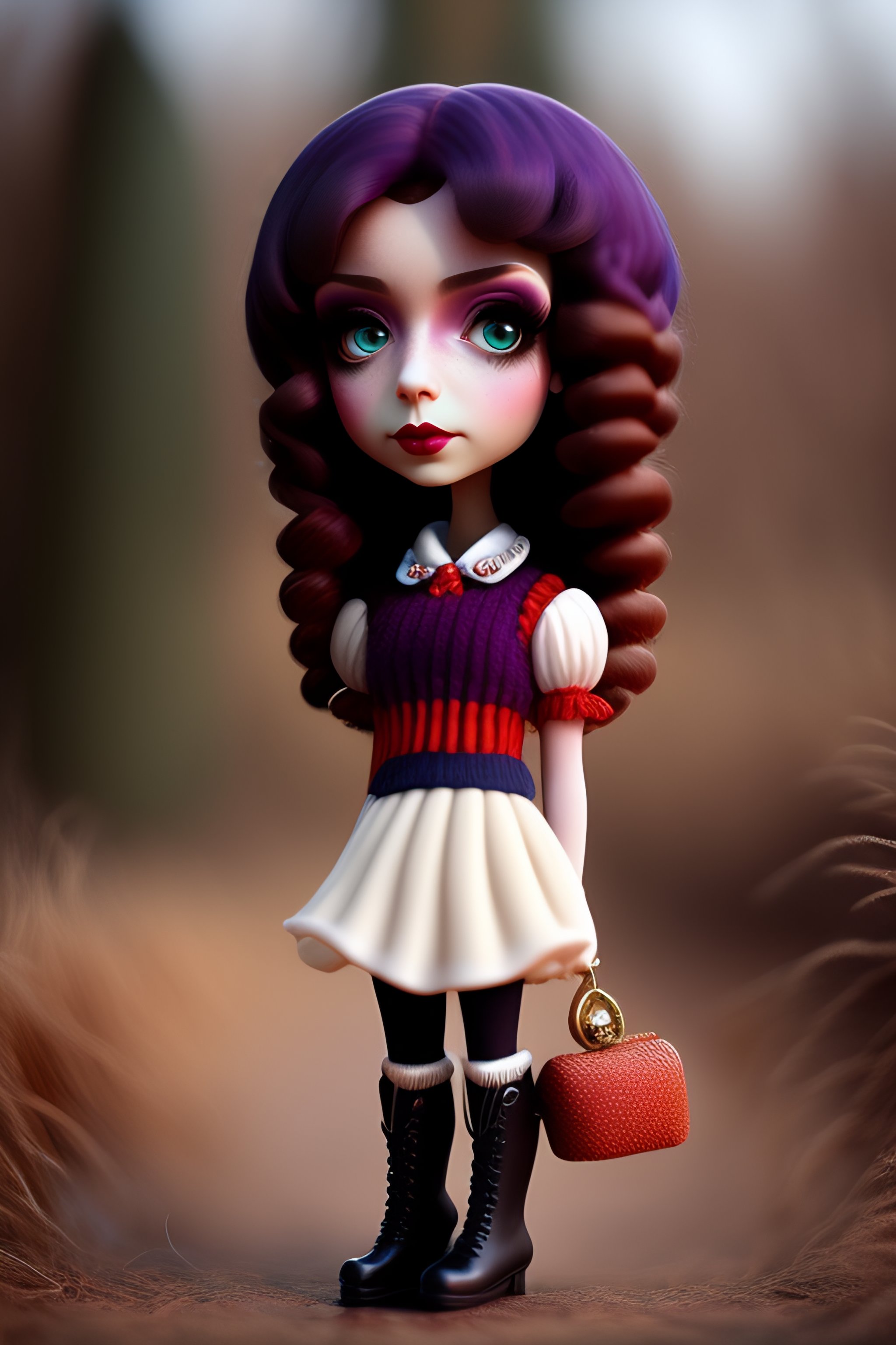 Lexica - Tim burton character girl