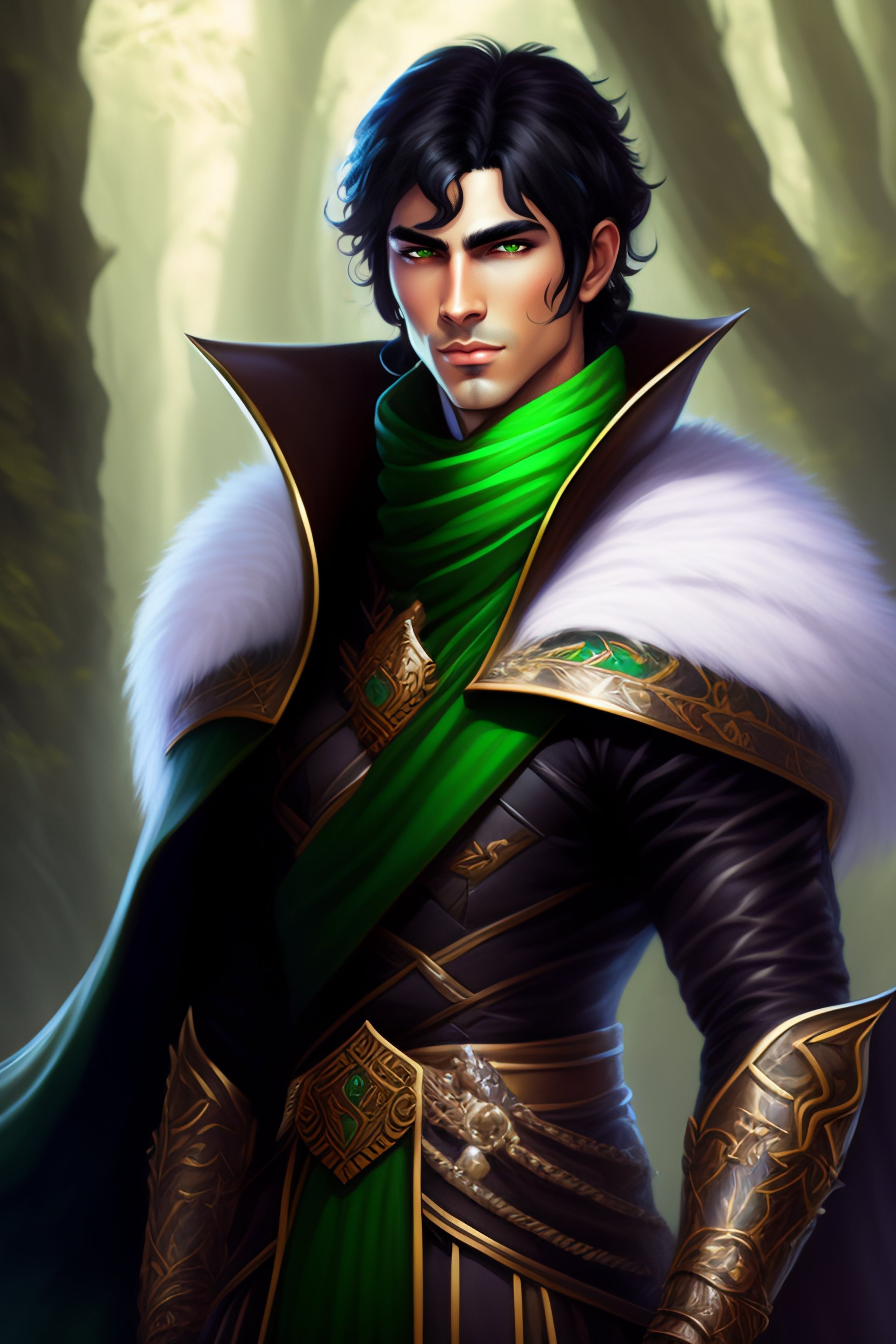 Lexica - Magic the gathering, Planeswalker, Black hair, Black and green ...
