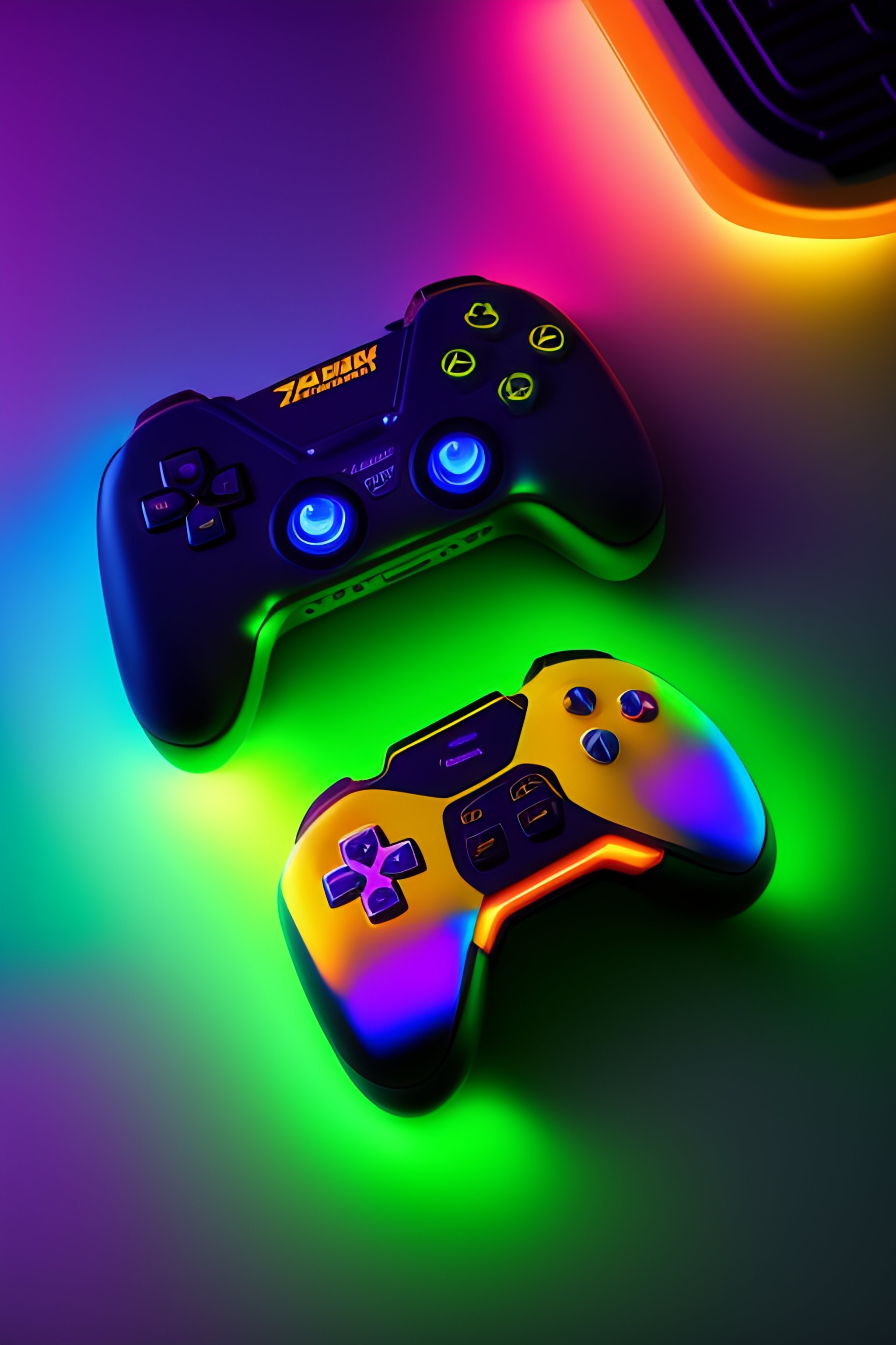 Lexica - Design a futuristic, single neon-colored modern-style gaming ...