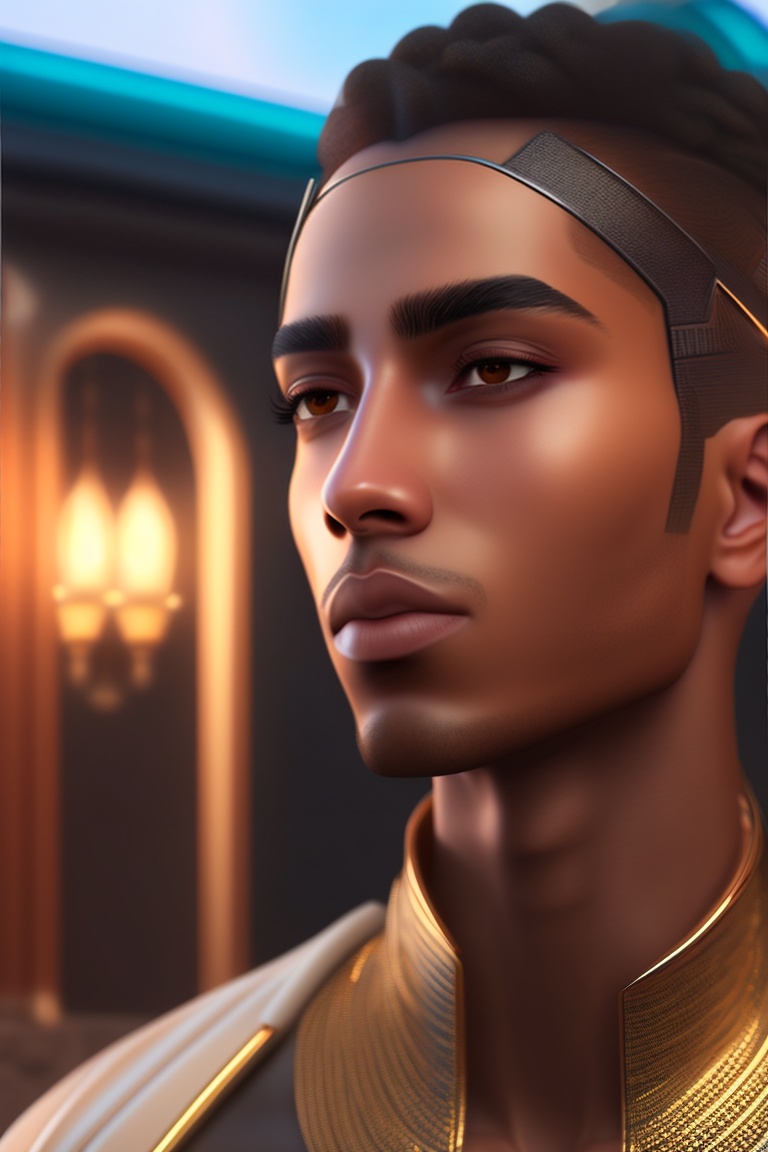 Lexica - Introducing Mirage, a 3D 8 k AI character fusing Moroccan ...